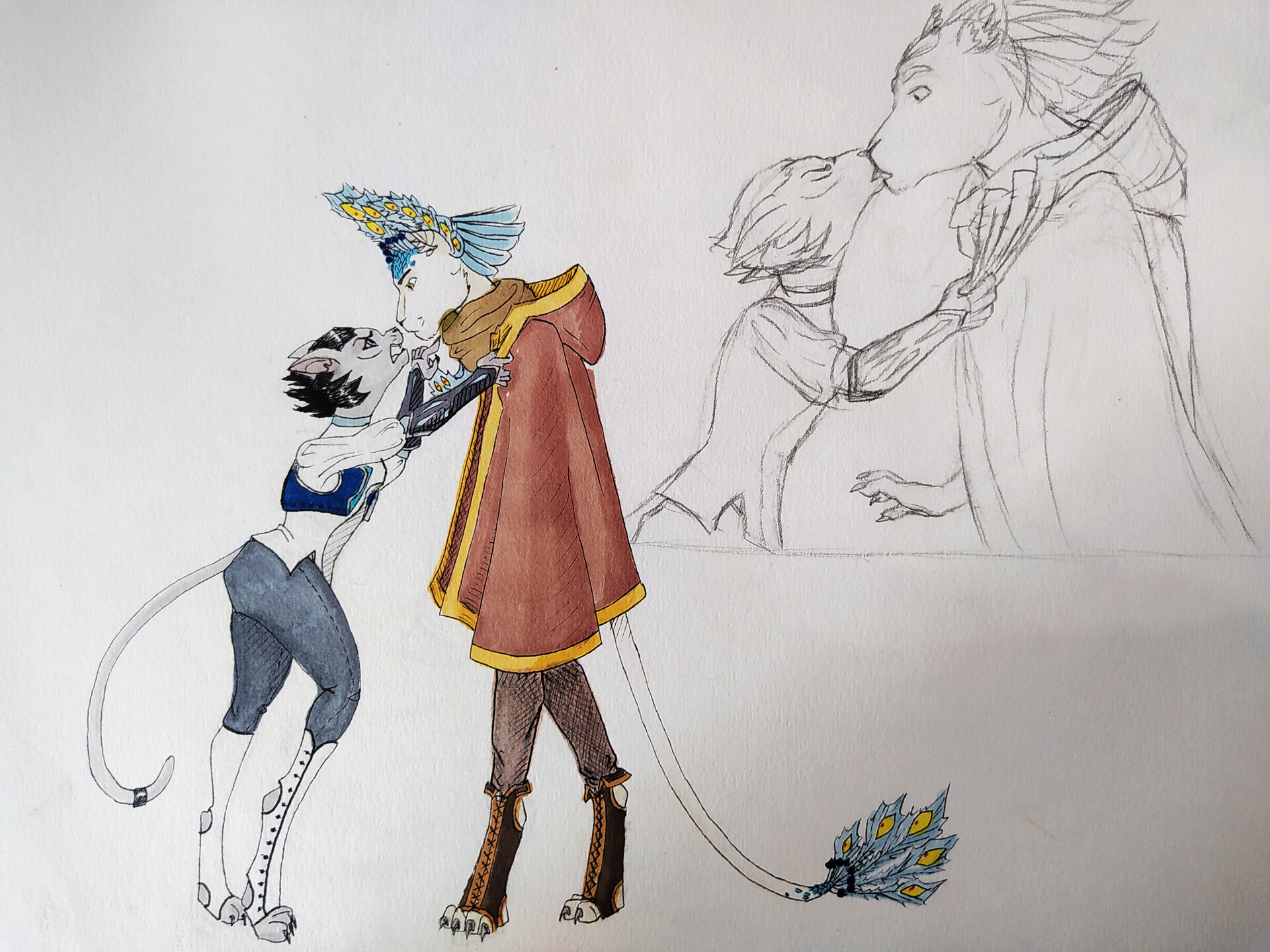 ArtStation - Argument Scene Sketch