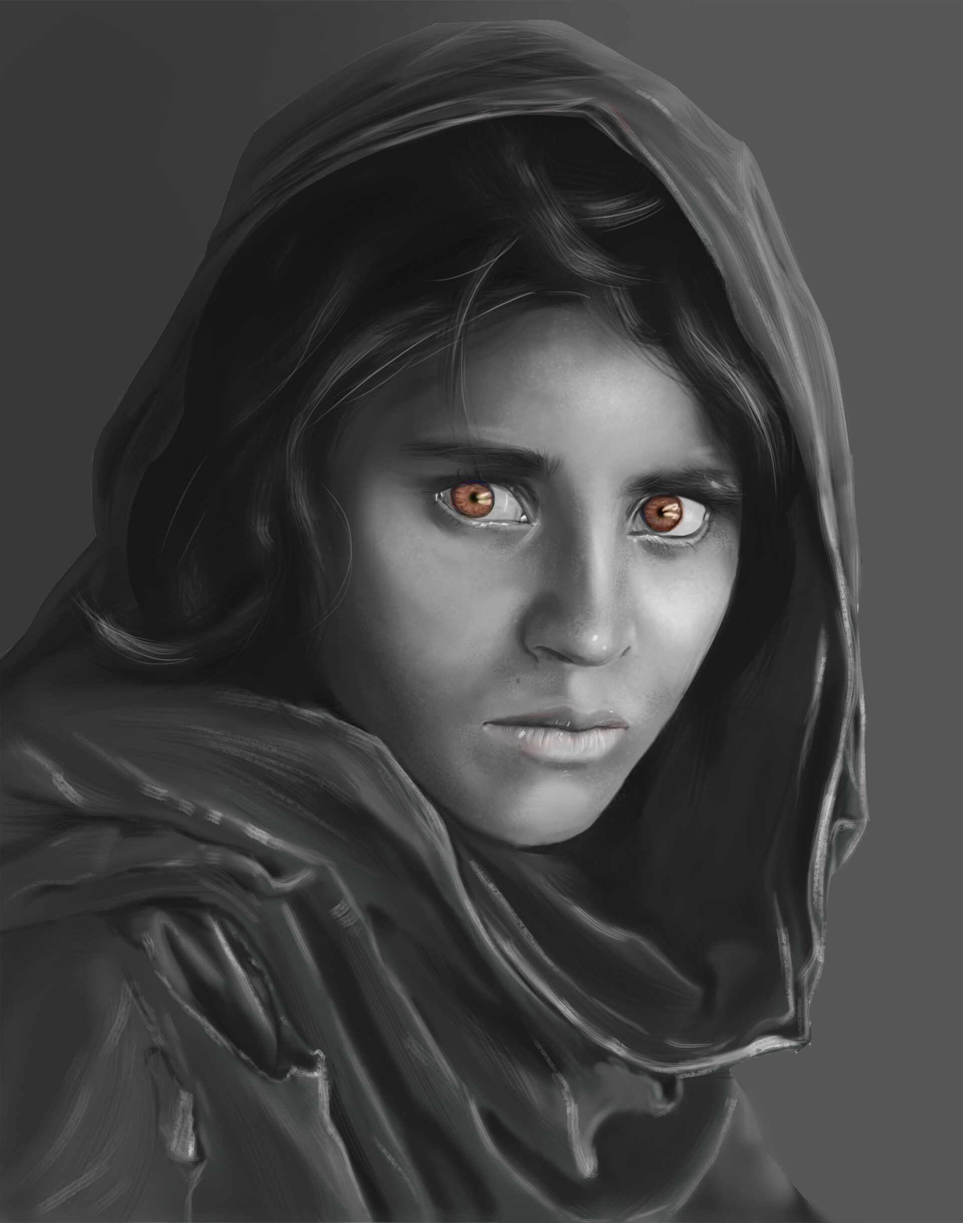 ArtStation - Black&white portrait