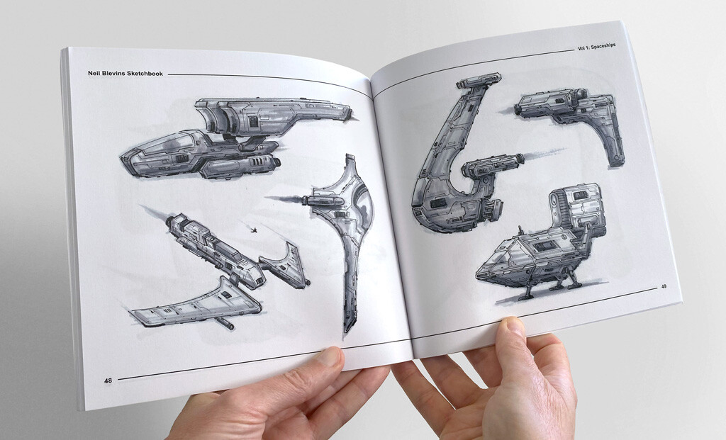Neil Blevins - Neil Blevins Sketchbook Vol 1: Spaceships Book