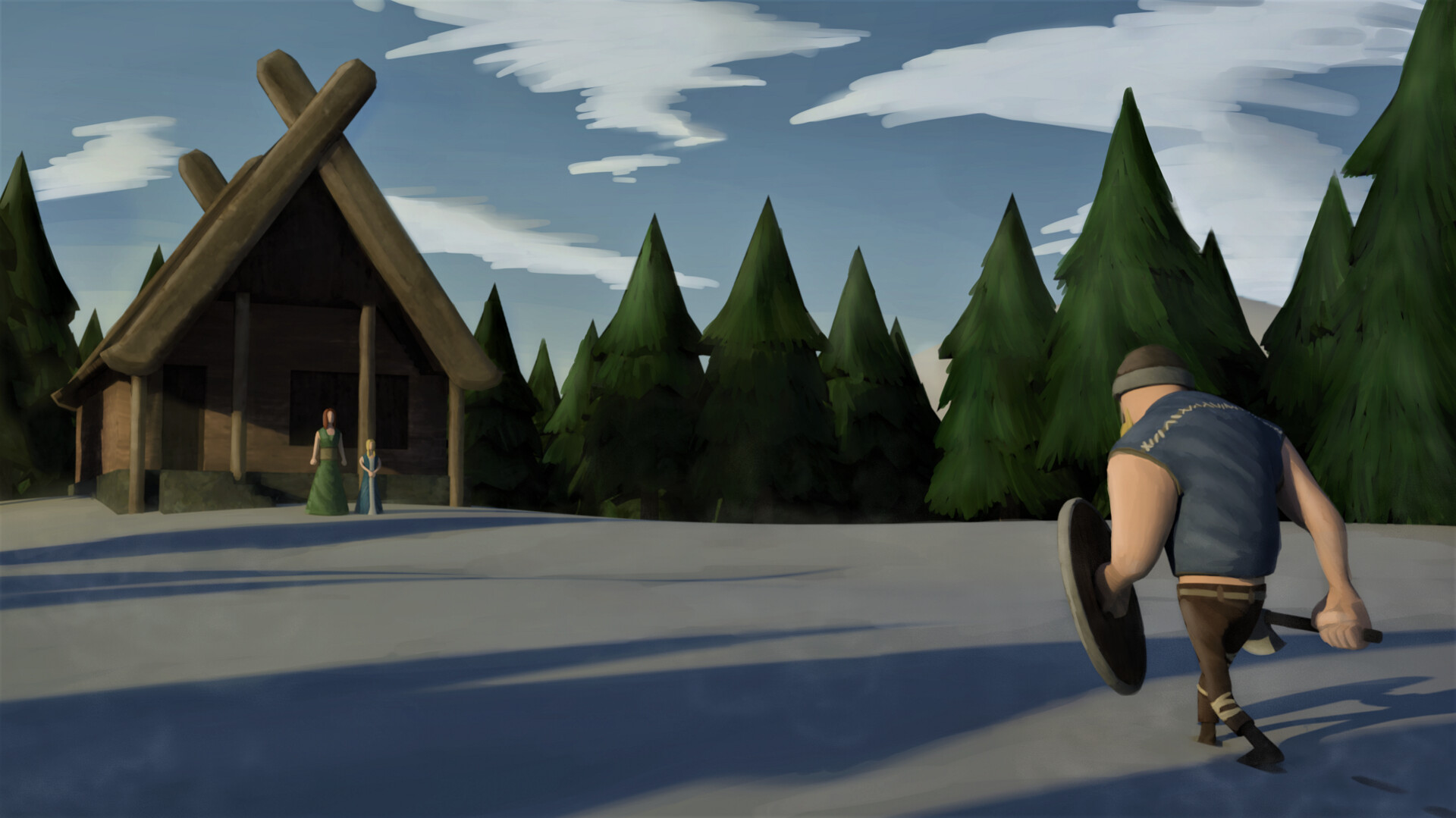 ArtStation - A warrior comes home - Animation