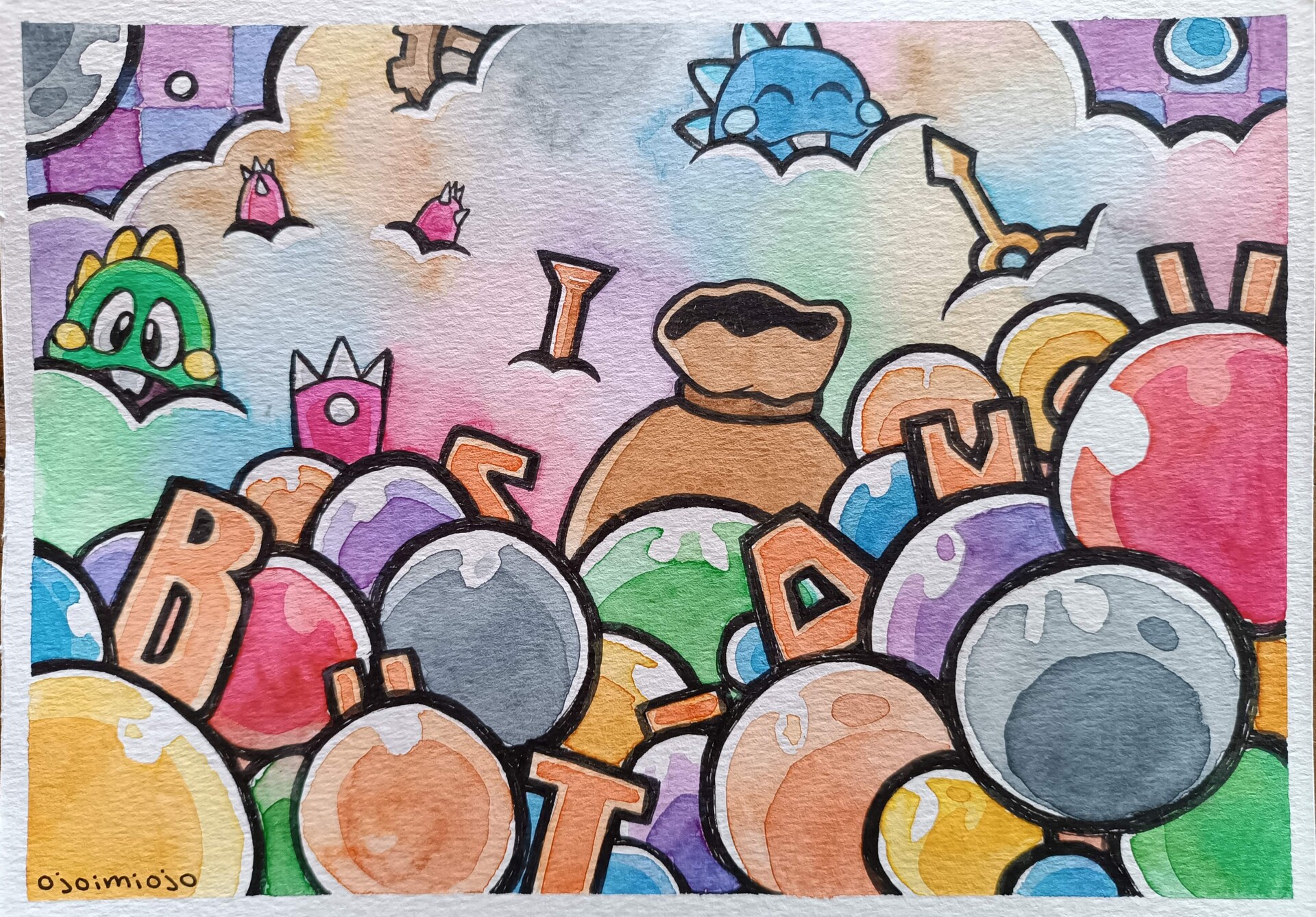 ArtStation - Bust-A-Move game fanart