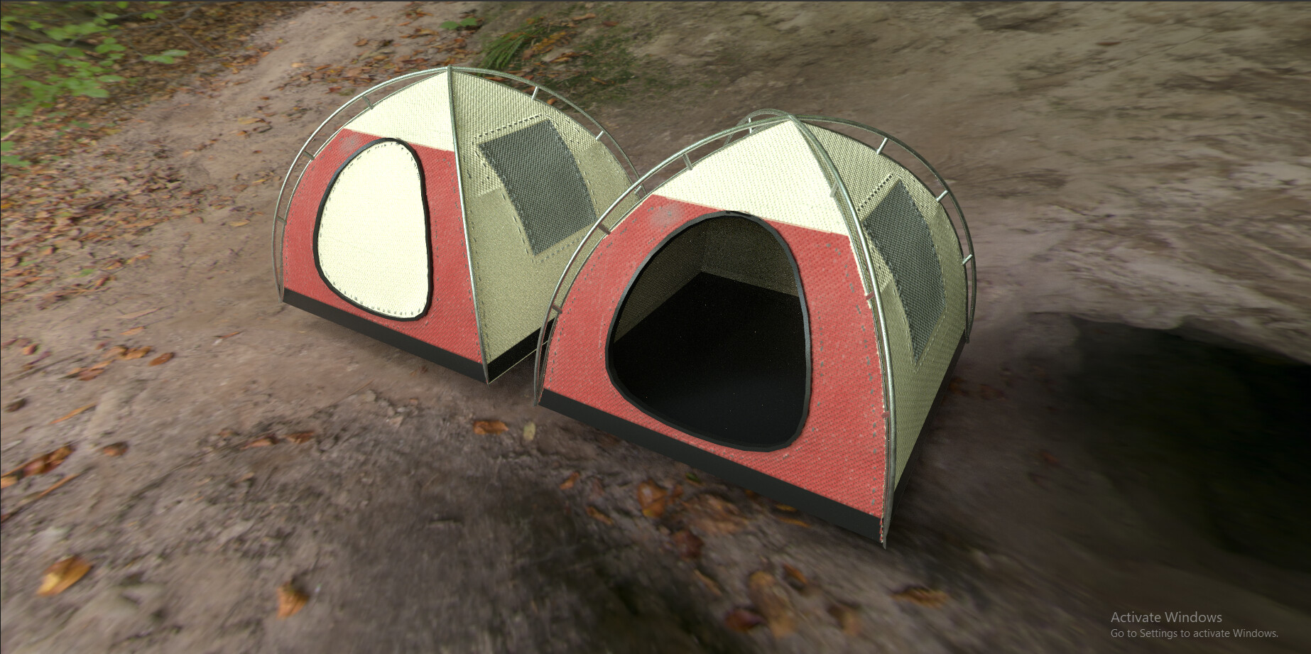 ArtStation - Camping Set 1 ( tents)