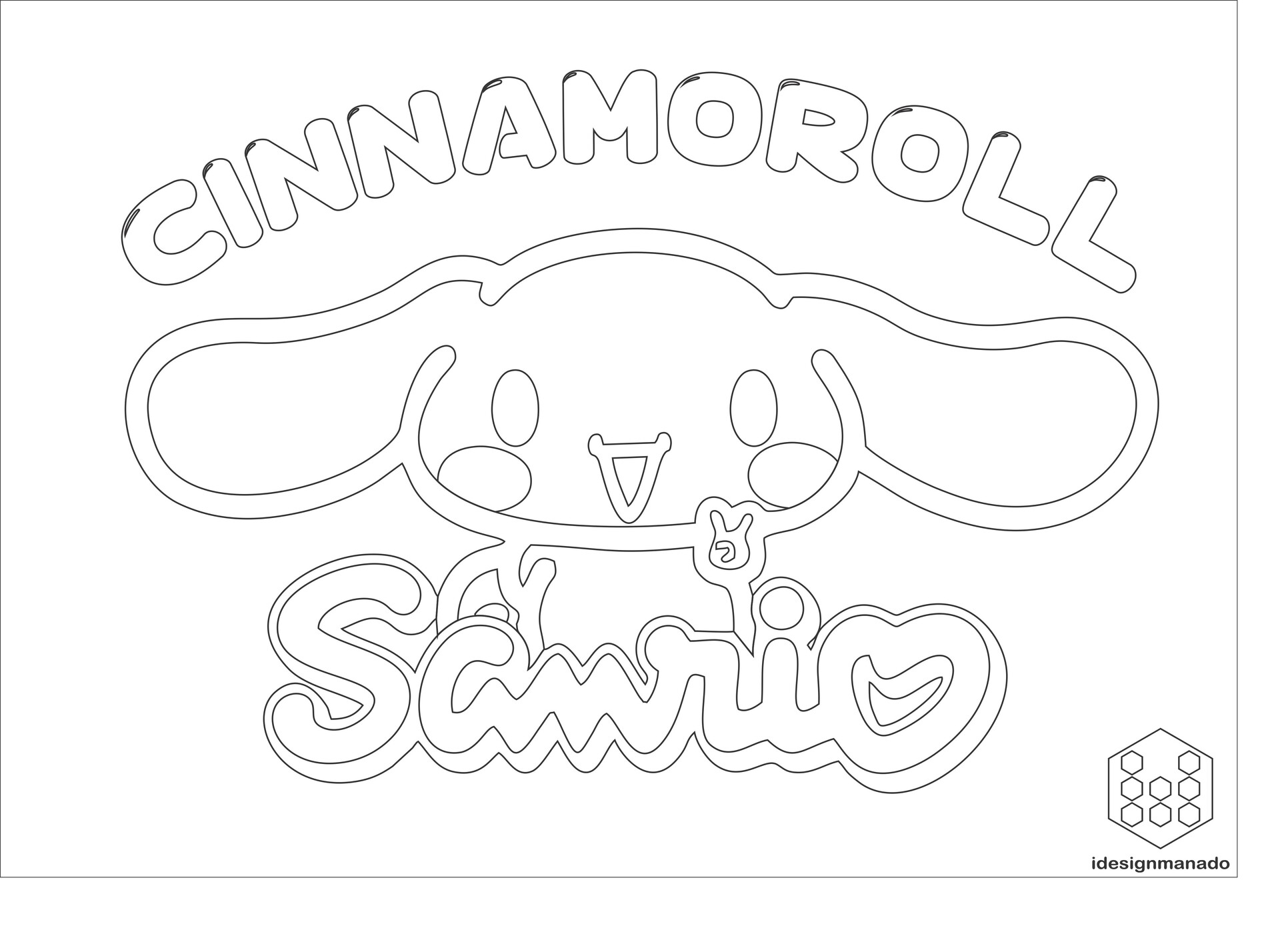 cinnamoroll coloring pages printable free