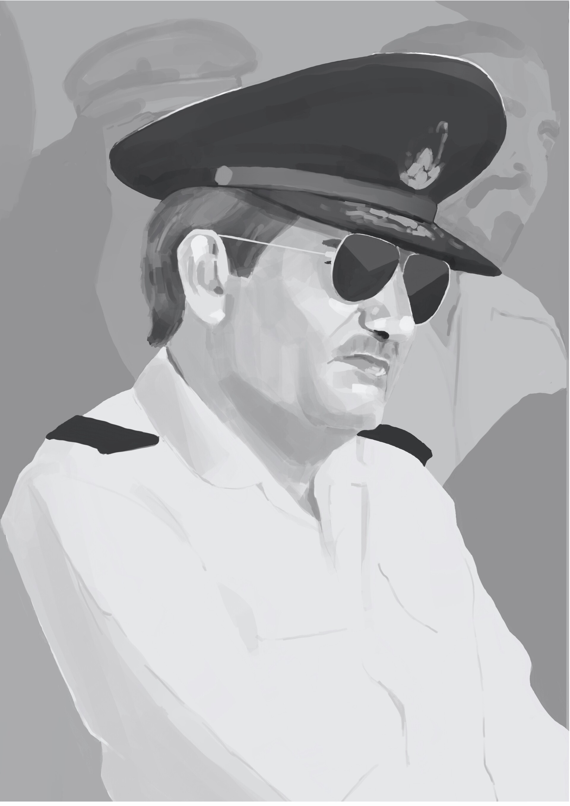 ArtStation - Mansour sattari. Famous character in the Iran war80s