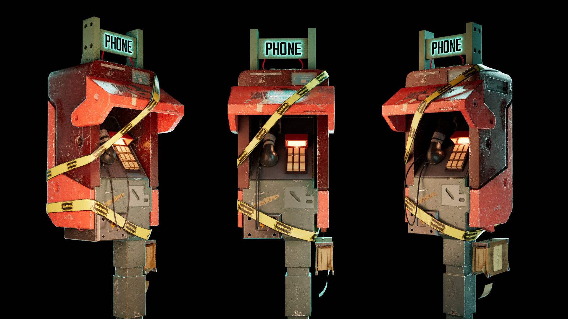 ArtStation - Phone Booth- 3D