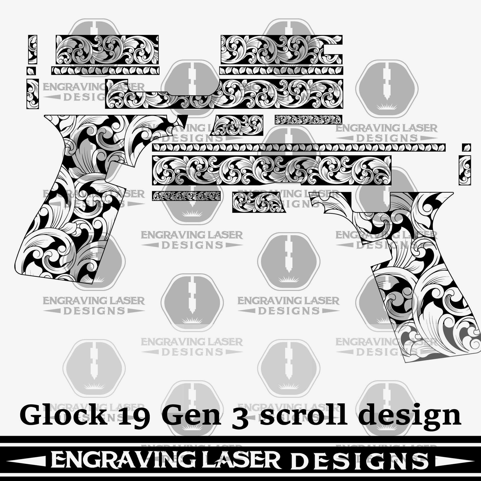 ArtStation - Glock 19 Gen 3 Scroll Design