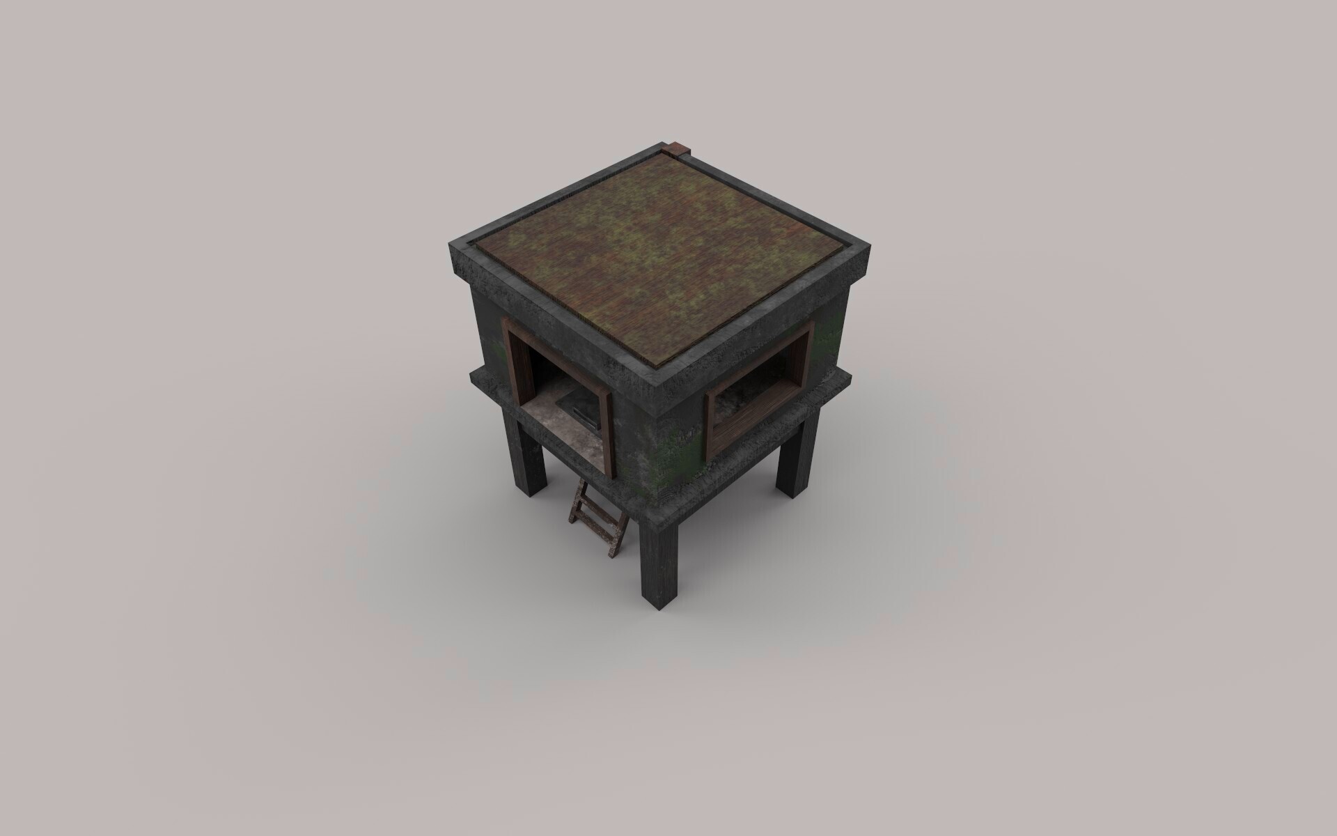 ArtStation - [LowPoly] An outpost