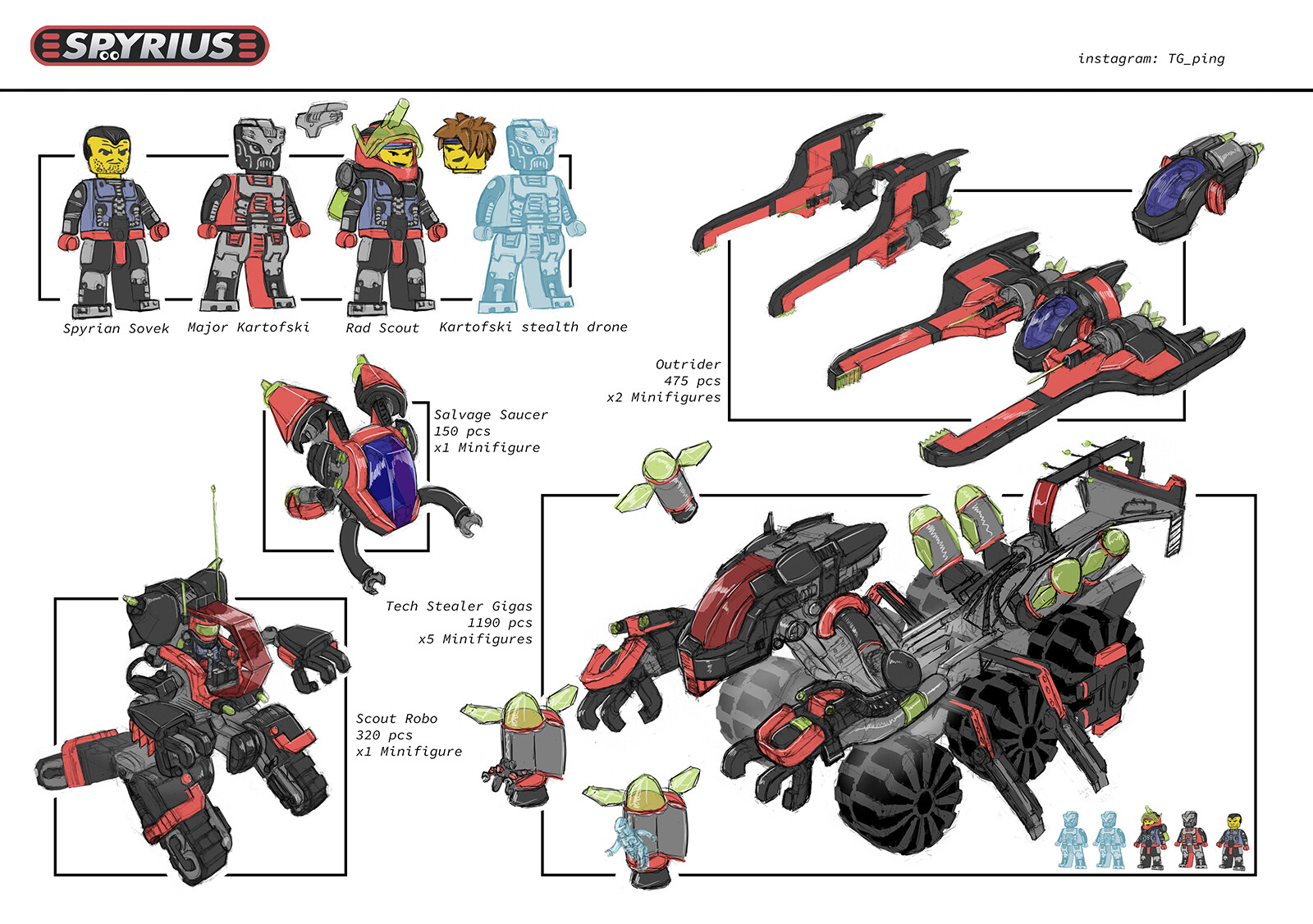ArtStation - LEGO Spyrius V2 concept