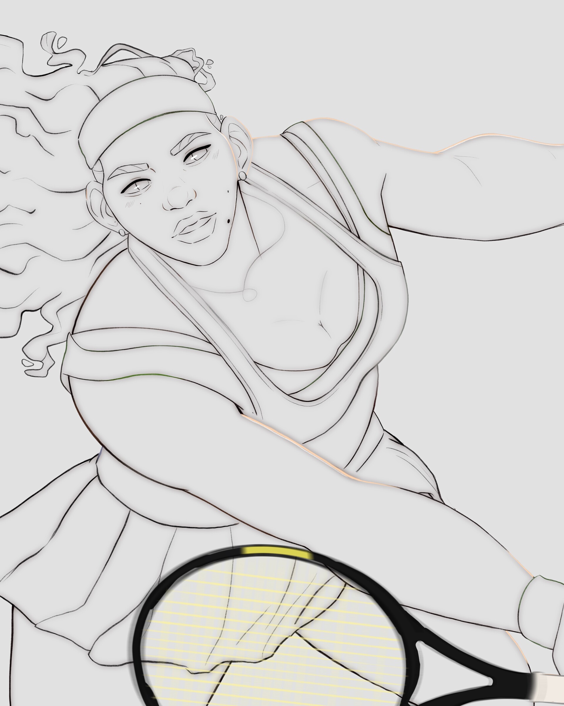 serena williams coloring pages