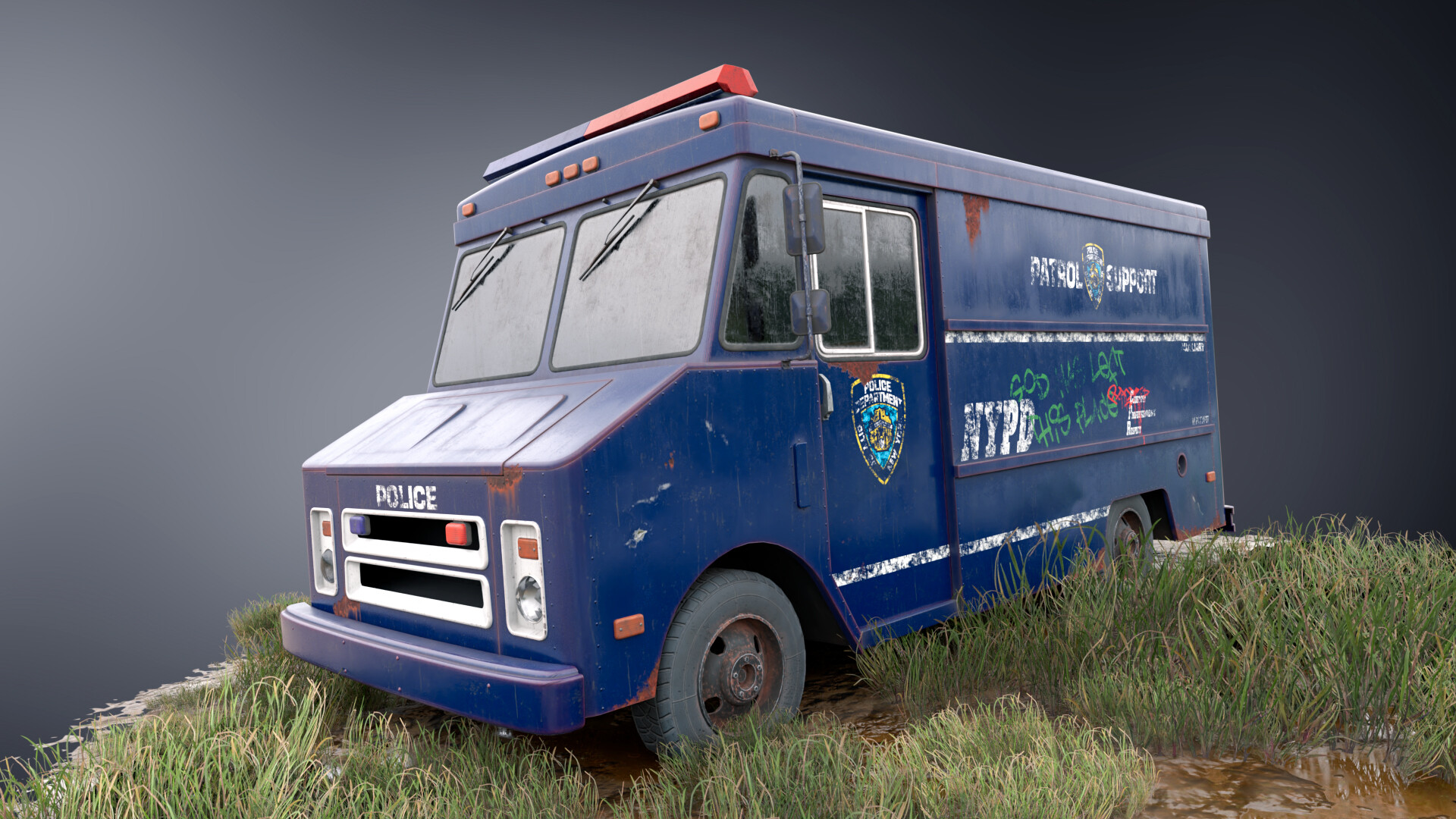ArtStation - NYPD Van [Game Asset]