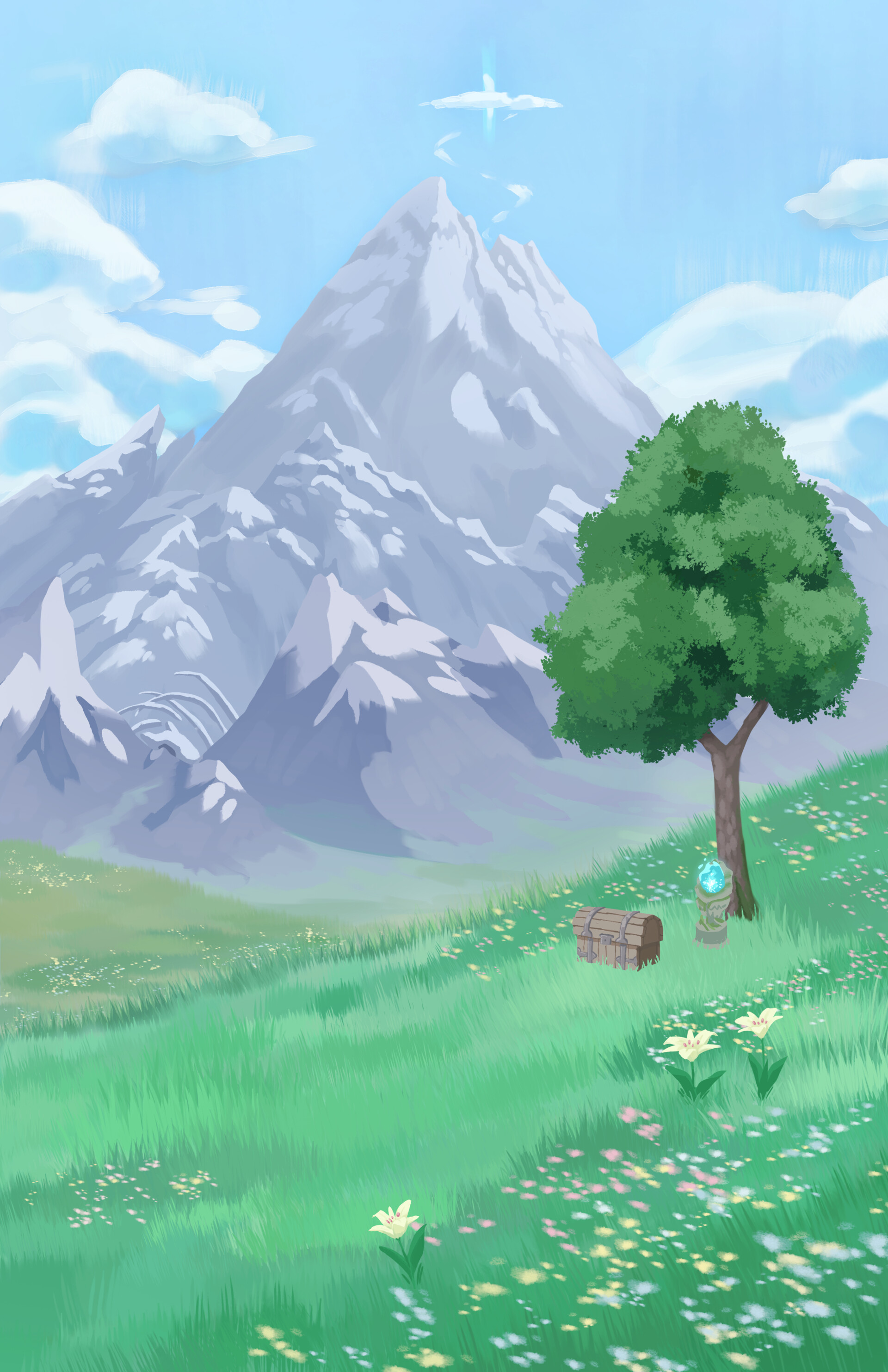 ArtStation - Dragonspine Landscape (2023)