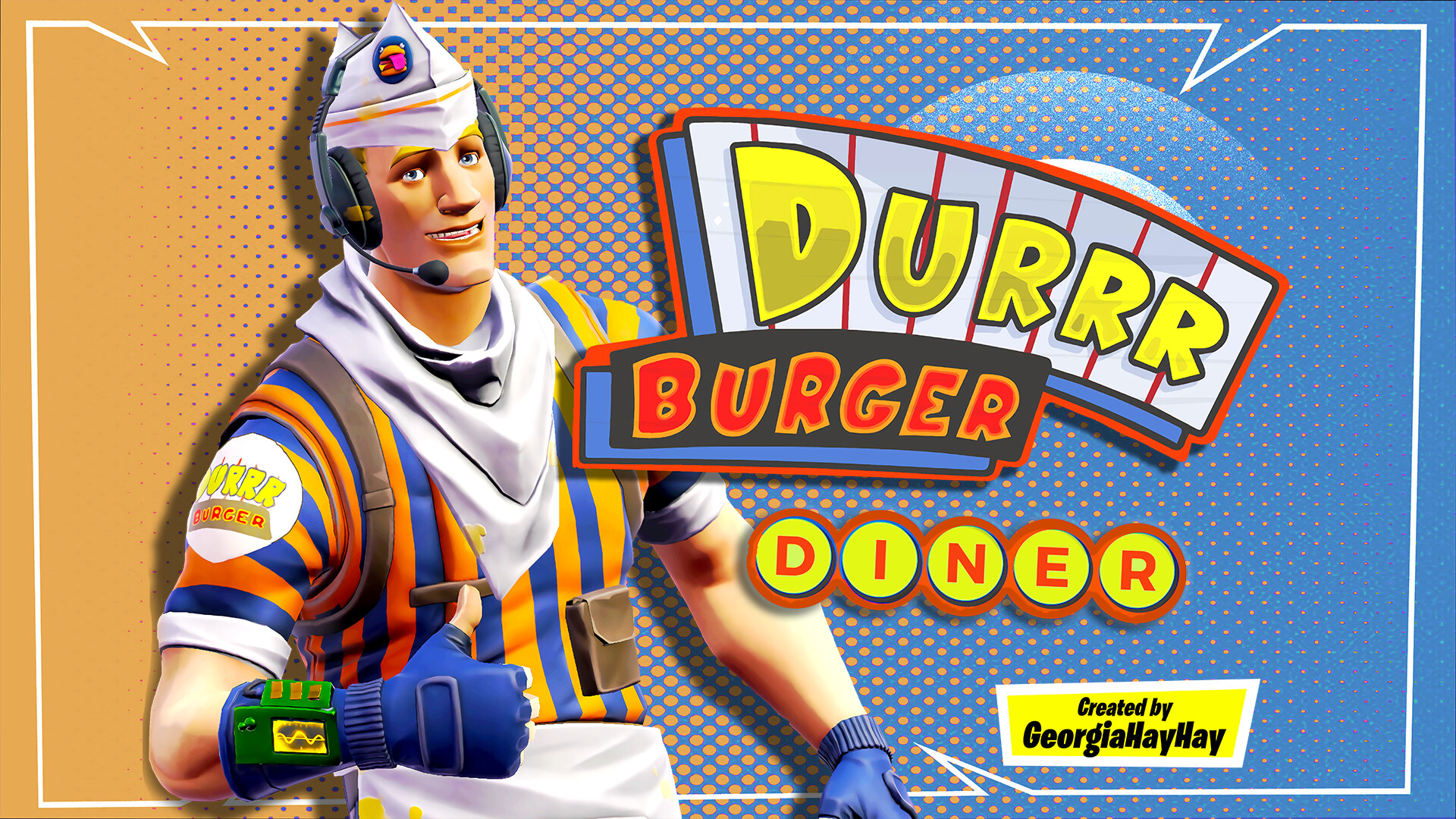 ArtStation - (VRCHAT) Durrr Burger Diner World Banner