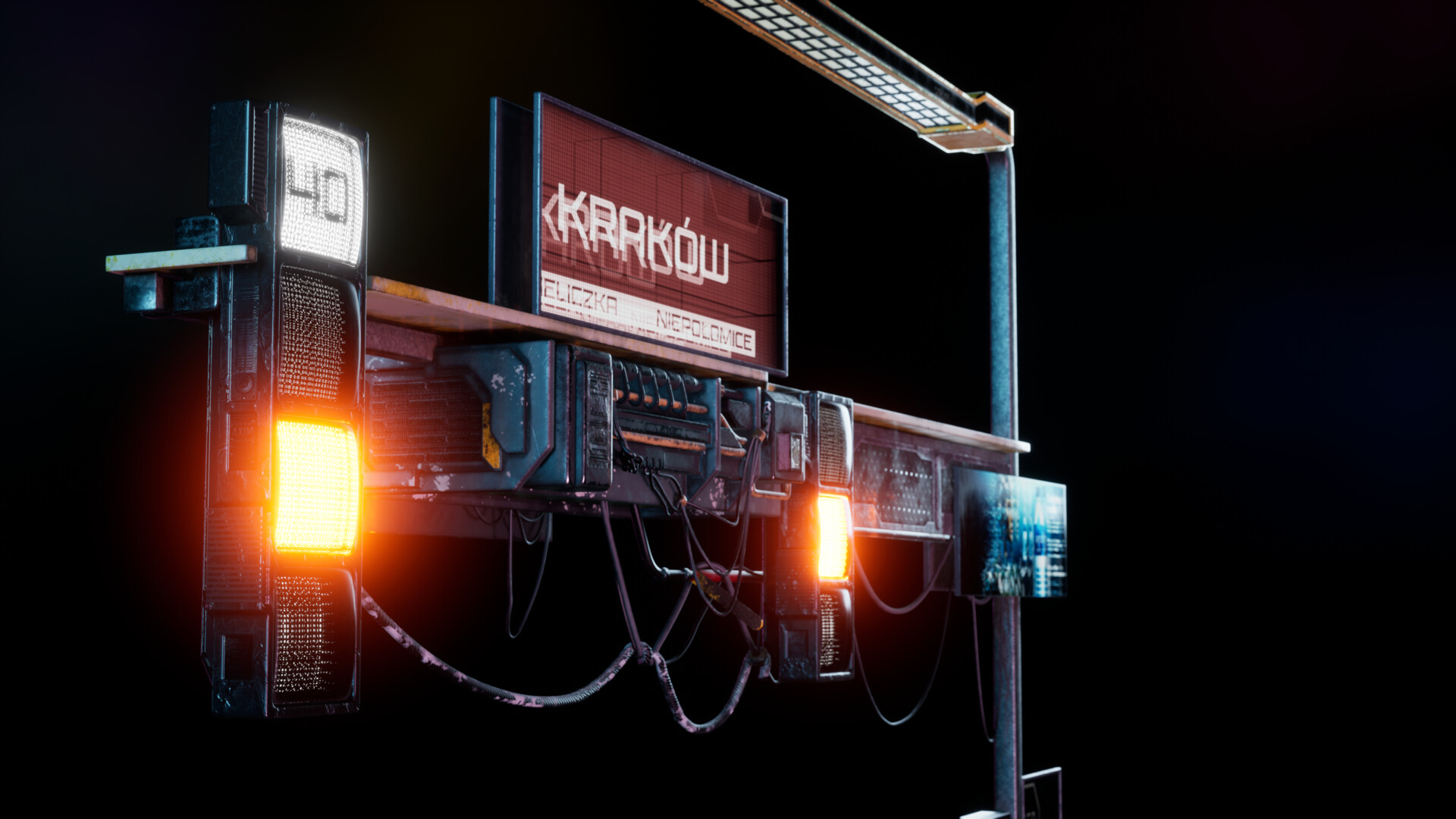 ArtStation - Cyberpunk 2077 lantern asset