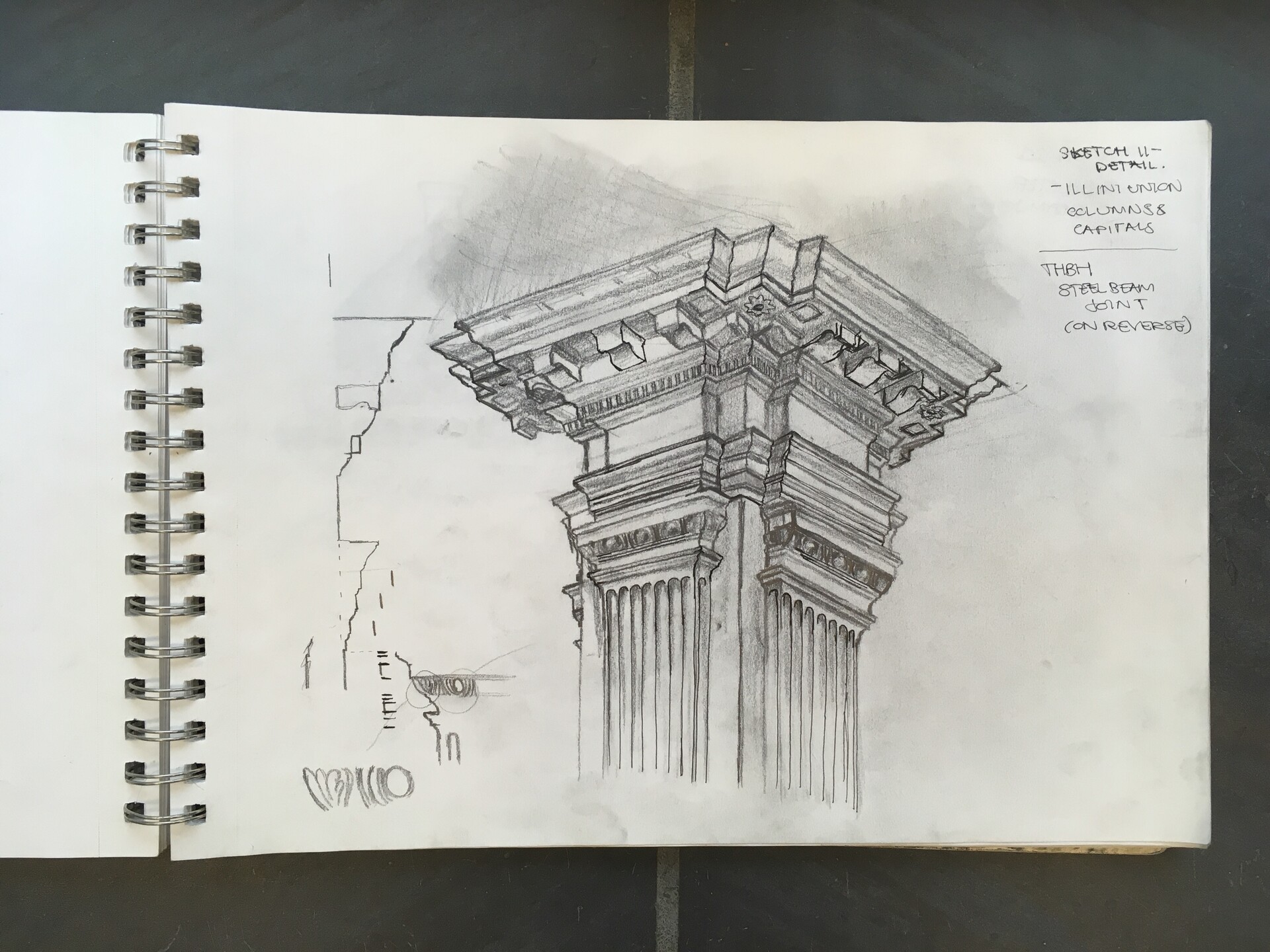 ArtStation - Illustration of Illini Union Column