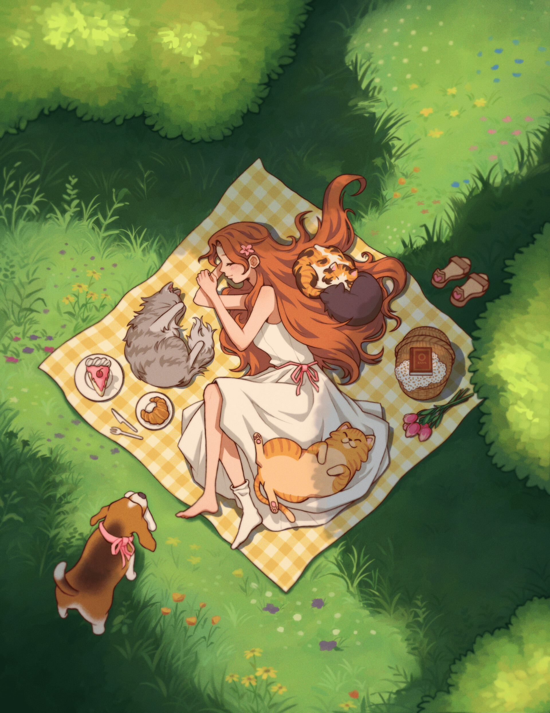 ArtStation - Nap at the picnic