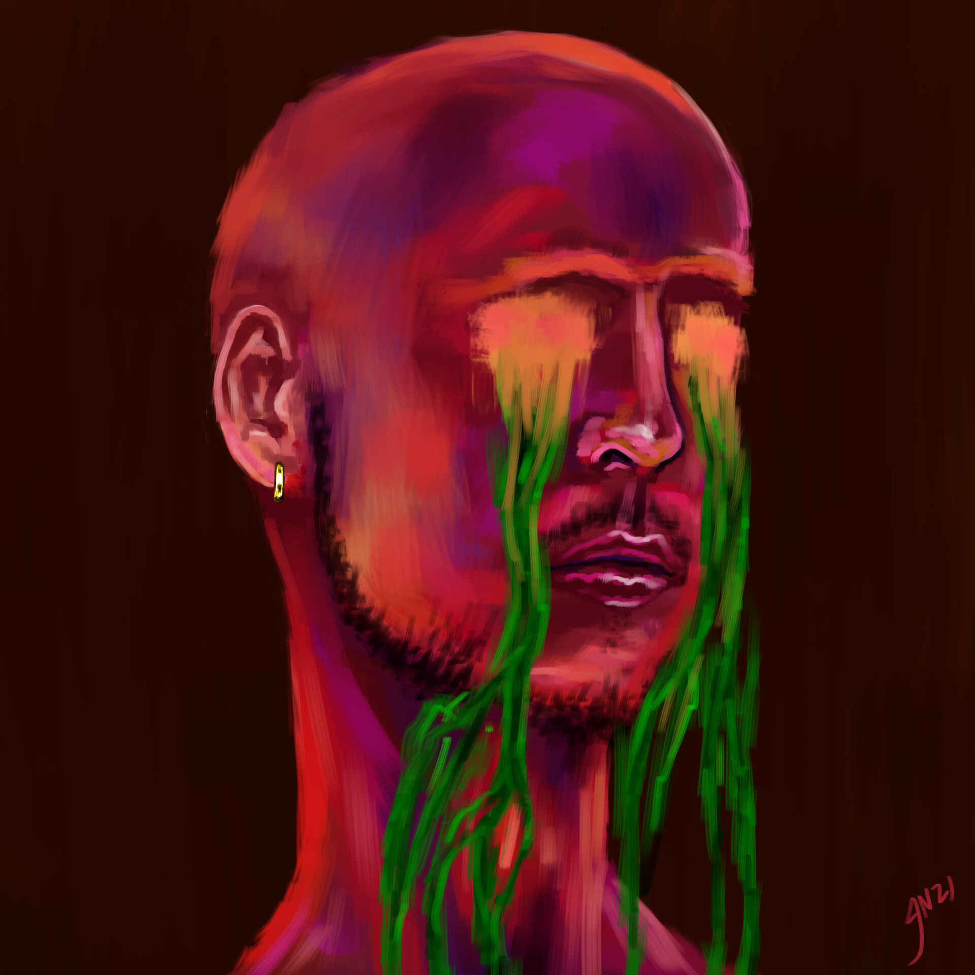 ArtStation - Angst (Song Cover Art)