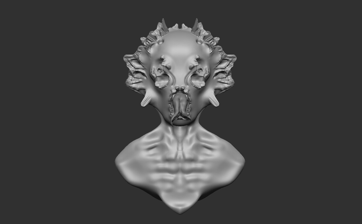 ArtStation - A Cursed Siren Sculpture