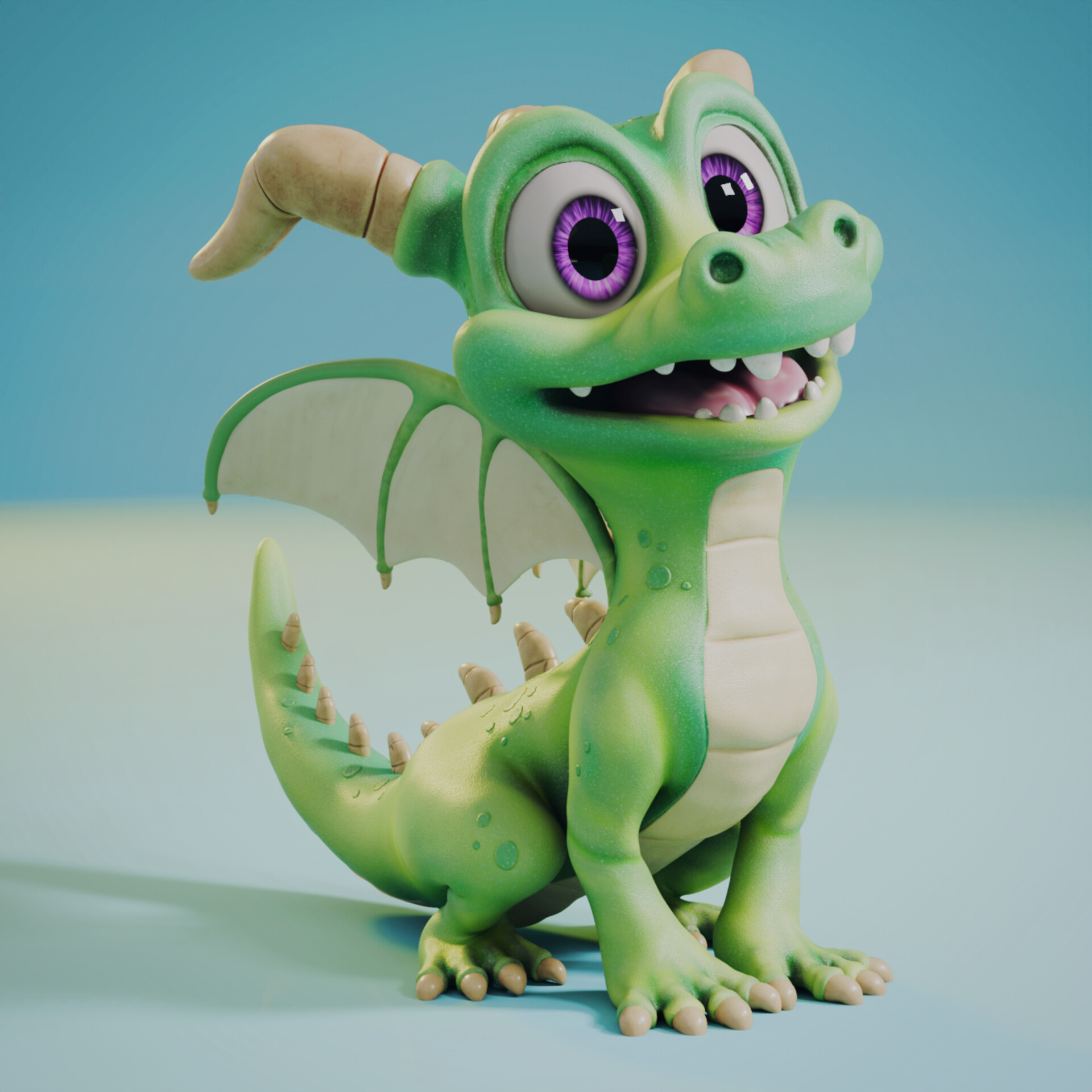 ArtStation - Dragon Cute Eyes