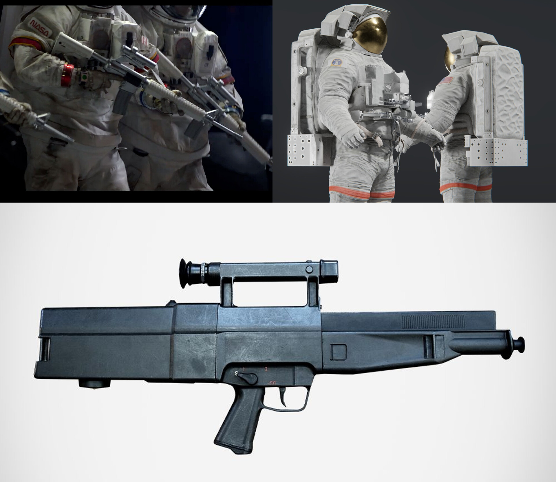 Cameron Torrie - Photobash astronaut with gun