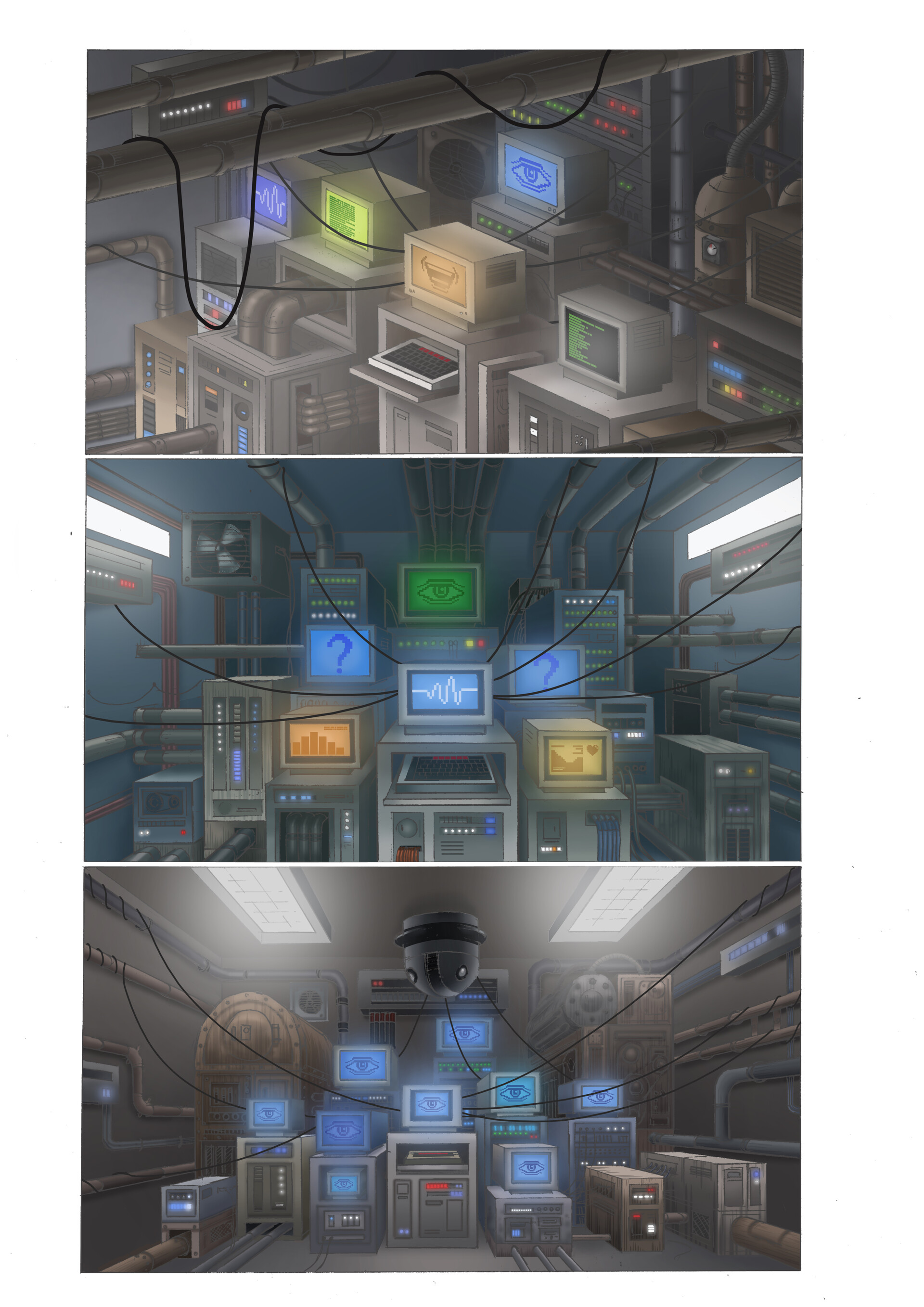 Dave Johnson - Sentient micro computer concepts designs for short film
