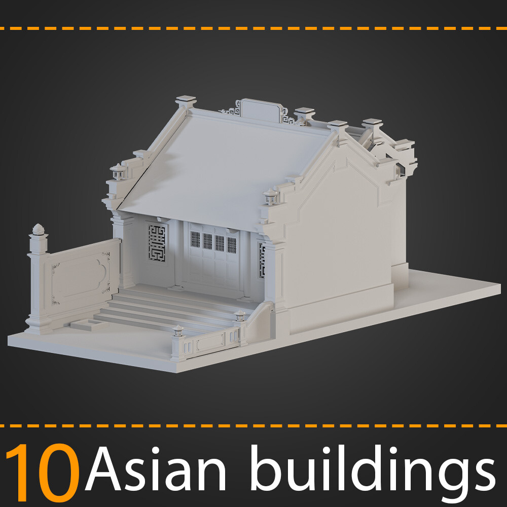 ArtStation - 10-Asian buildings