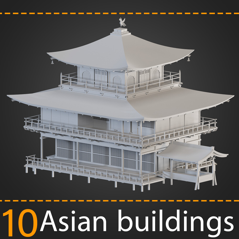 ArtStation - 10-Asian buildings