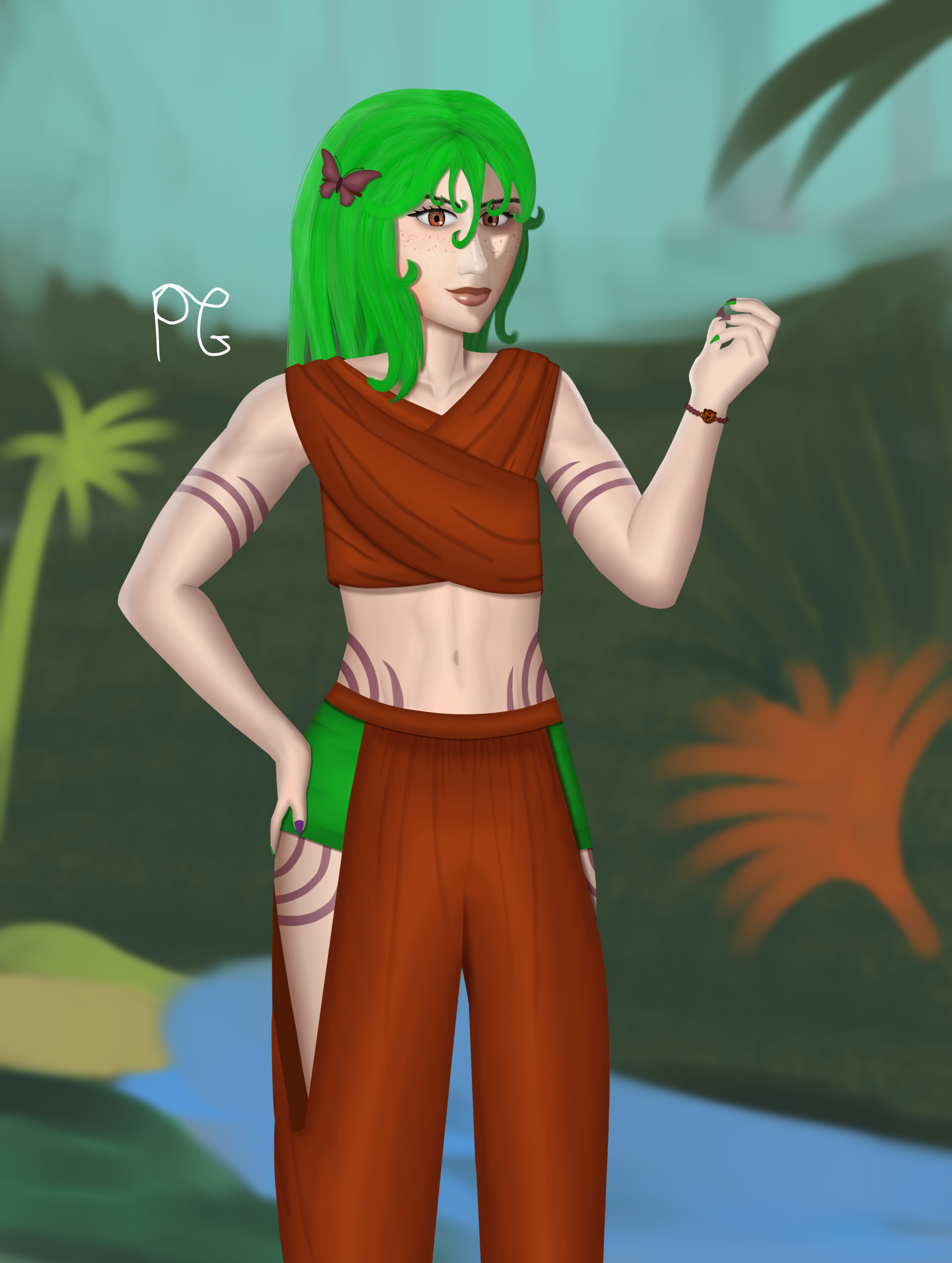 ArtStation - Concept Art for a DnD Druid OC!