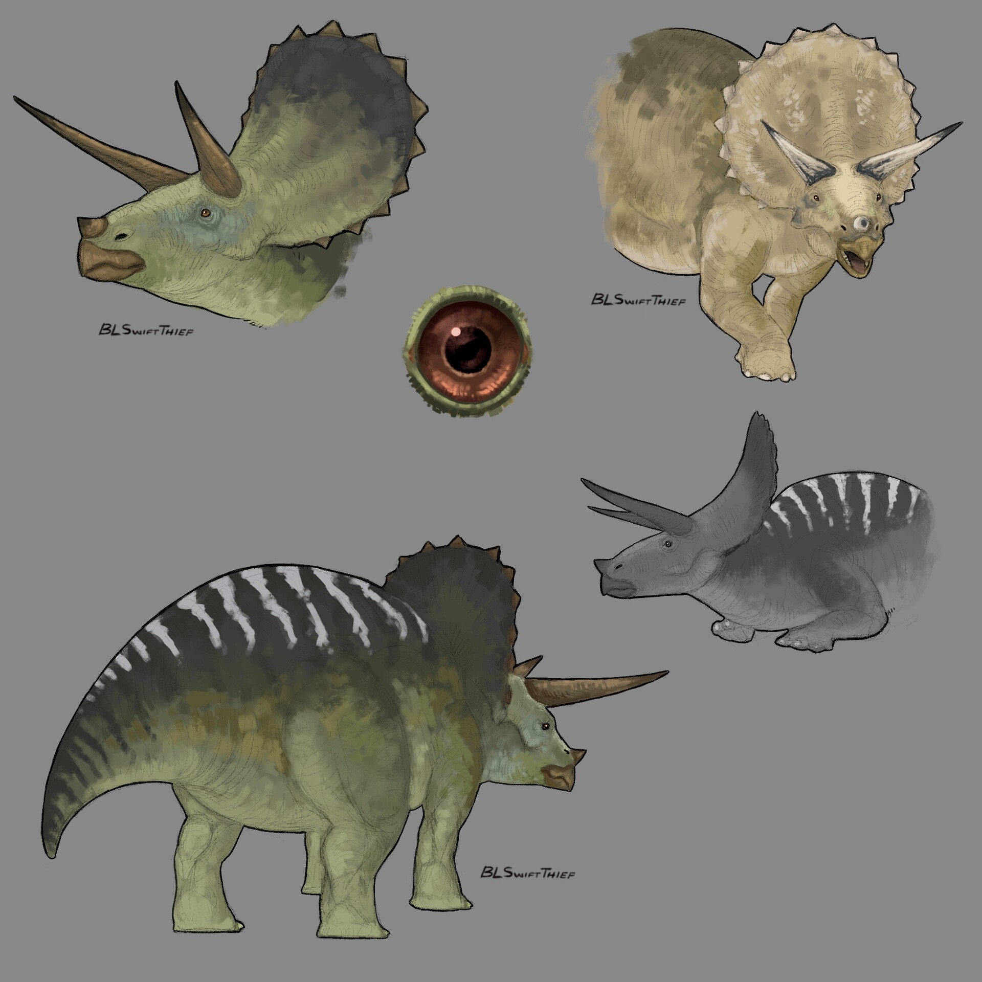 ArtStation - Triceratops anatomy (JP3)