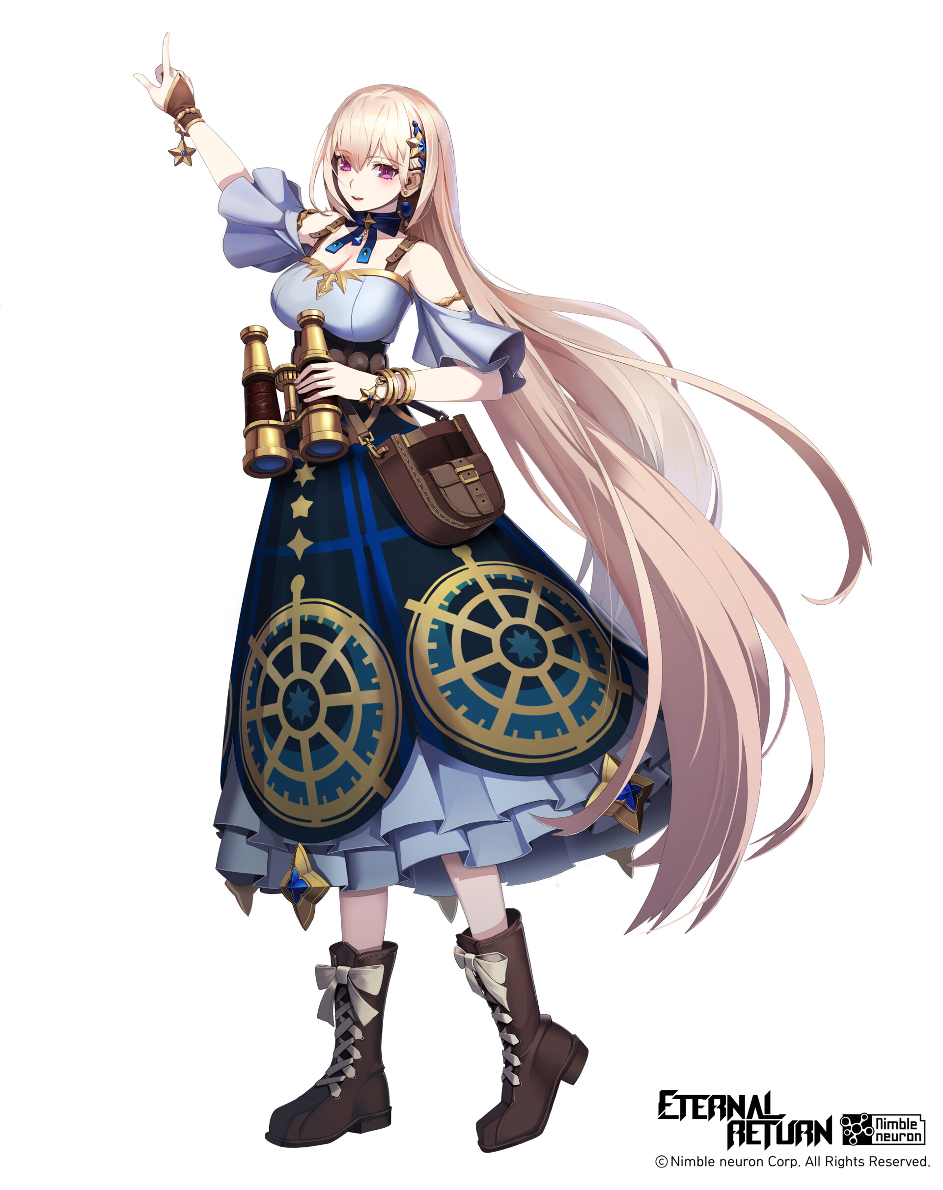 ArtStation - Eternal return _ Celestial Clocktower Eva Skin illustration