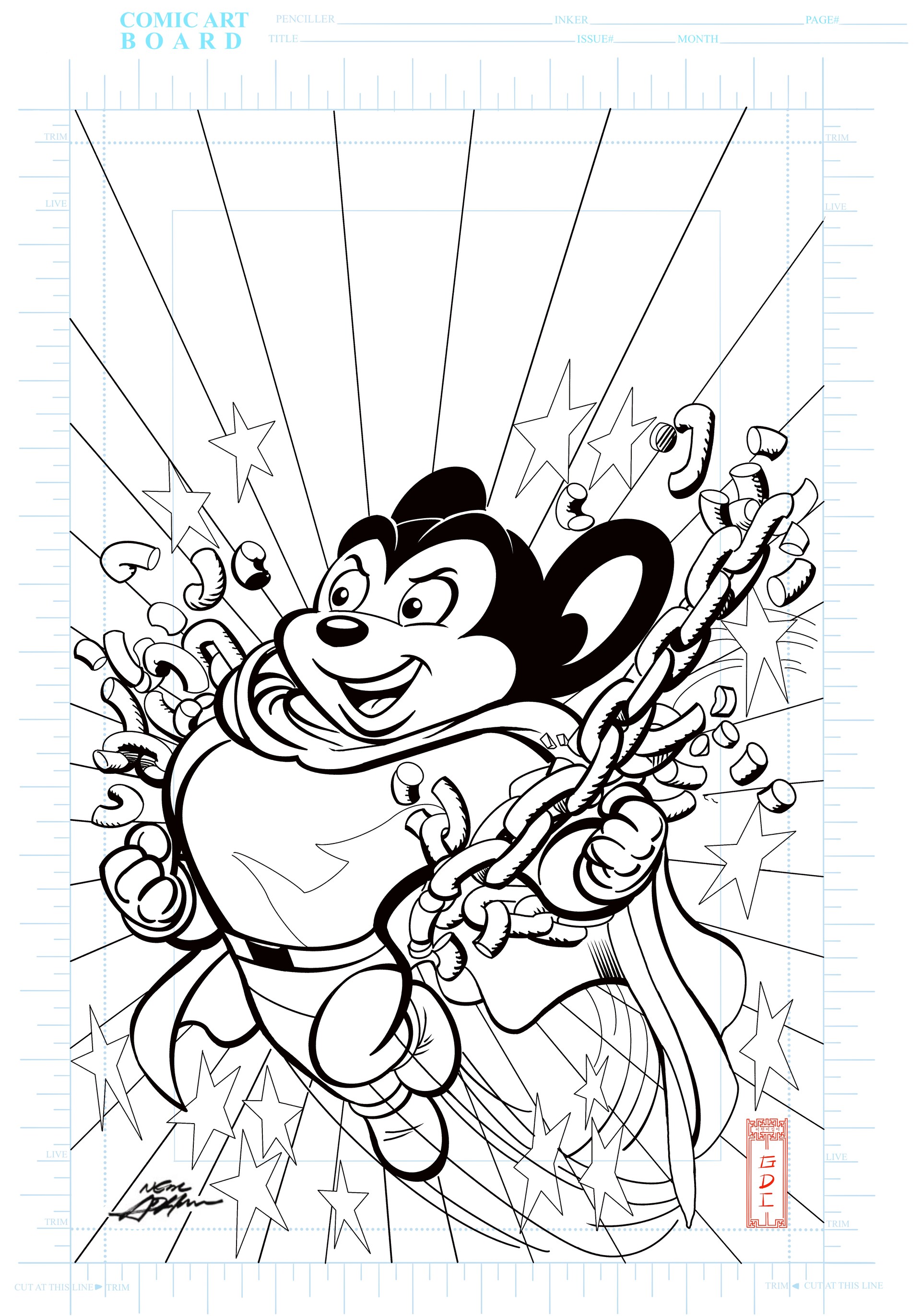 coloring pages mighty mouse