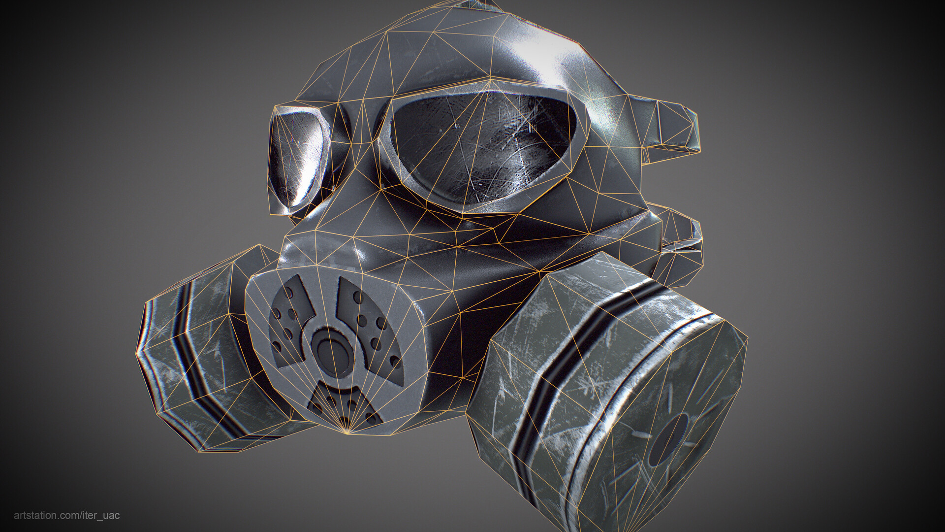 ArtStation - Gas Mask - Low Poly