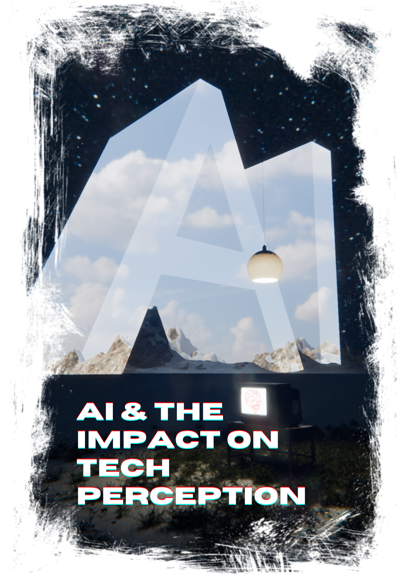 ArtStation - AI & Tech Perception Research Paper Cover Graphic