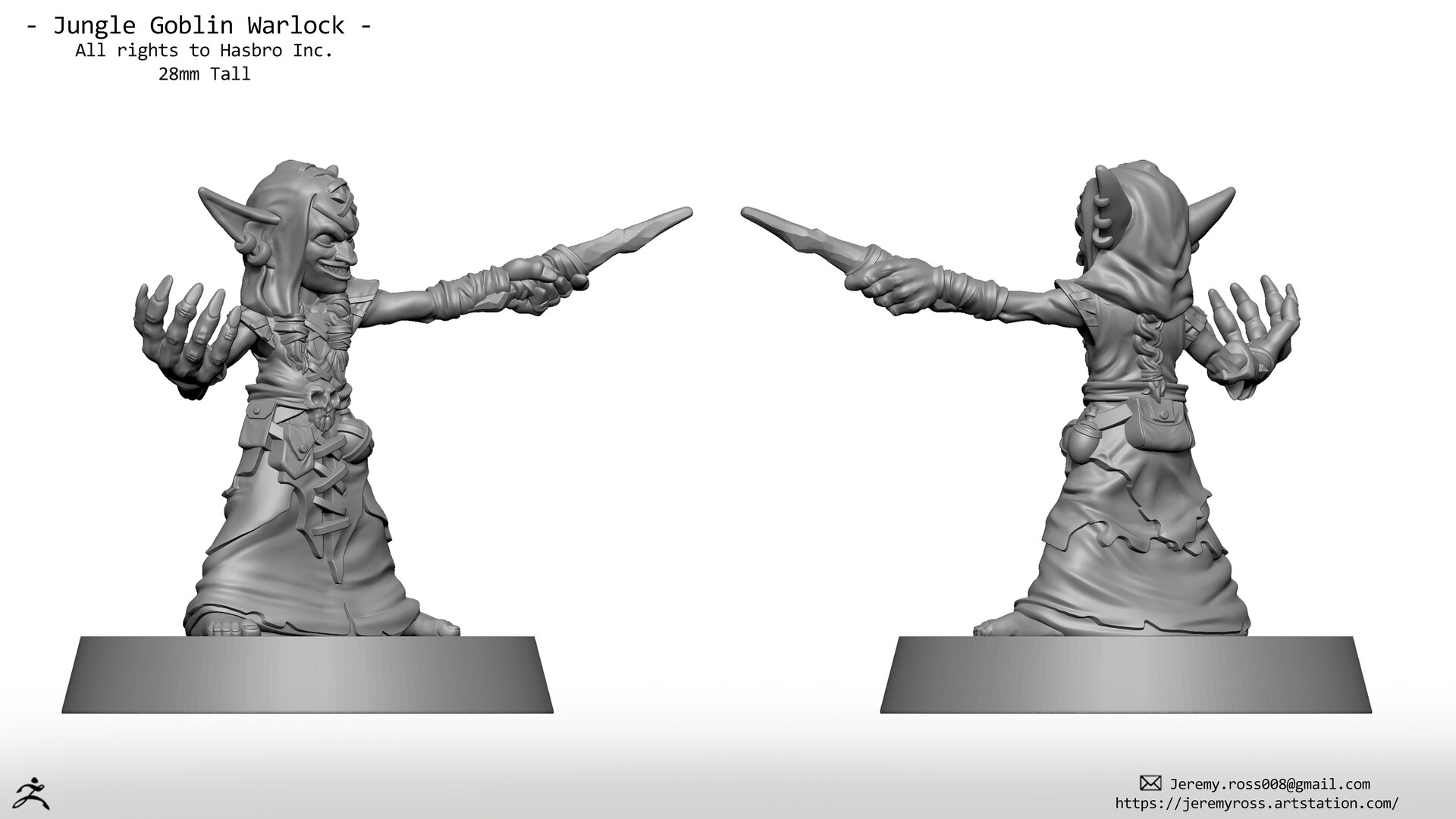 Jeremy Ross - HeroQuest Jungle Expansion - Goblin Warlock