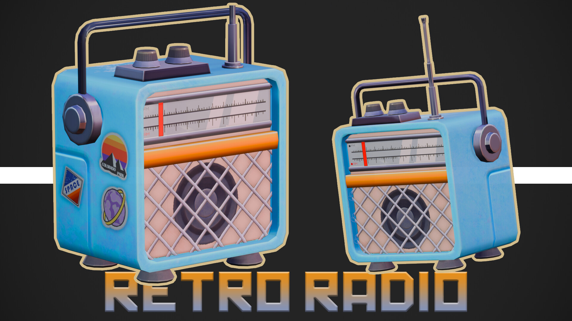 ArtStation - Stylized Retro Radio