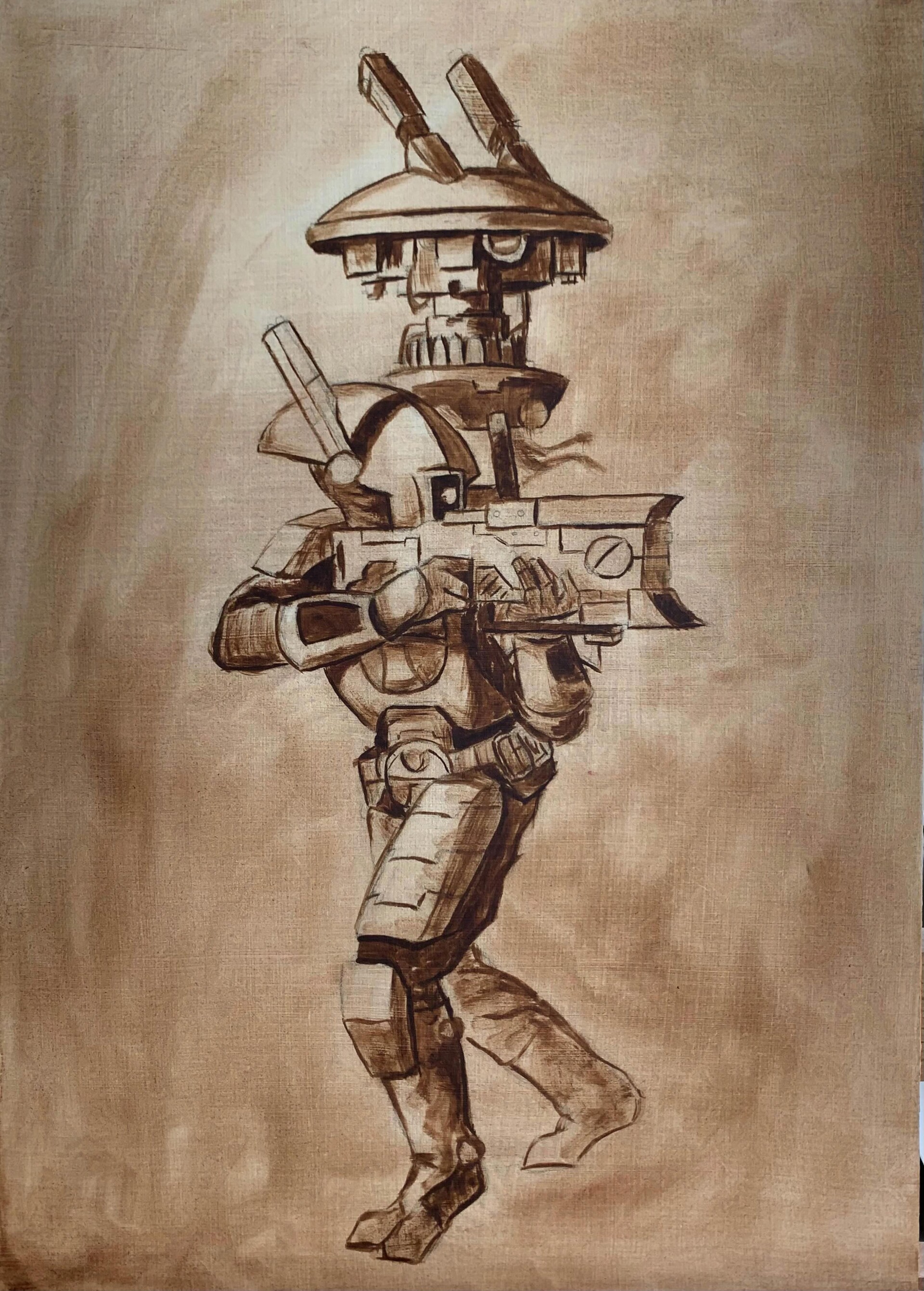 how to draw tau fire warrior