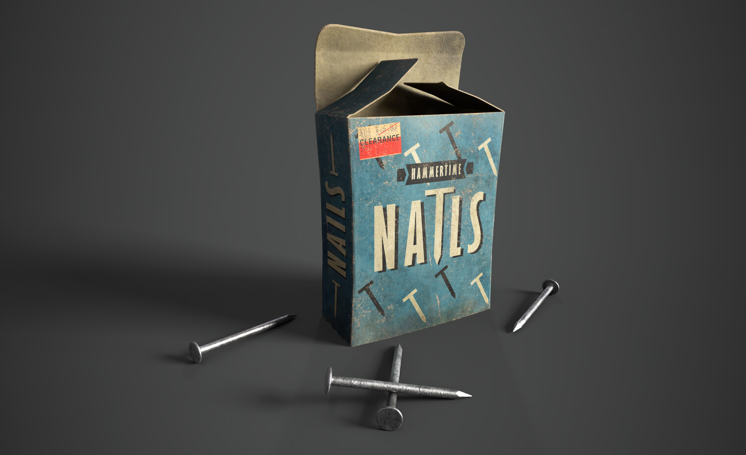 ArtStation - Old Box of Nails