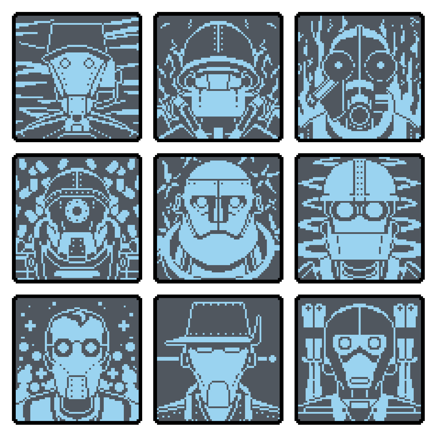 ArtStation - TF2 Pixel Icons- Robots