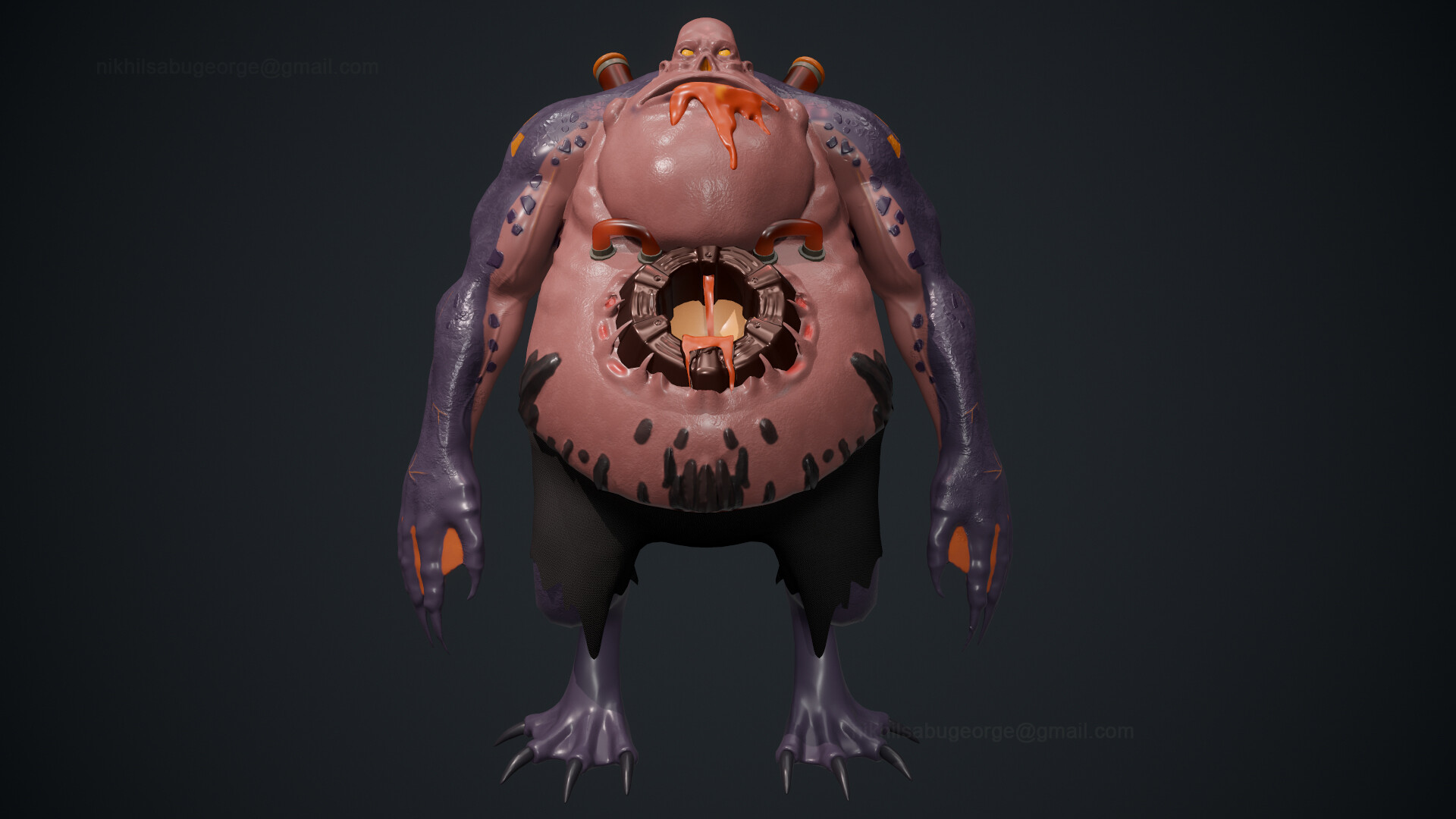 ArtStation - monster fanart from Doom clash