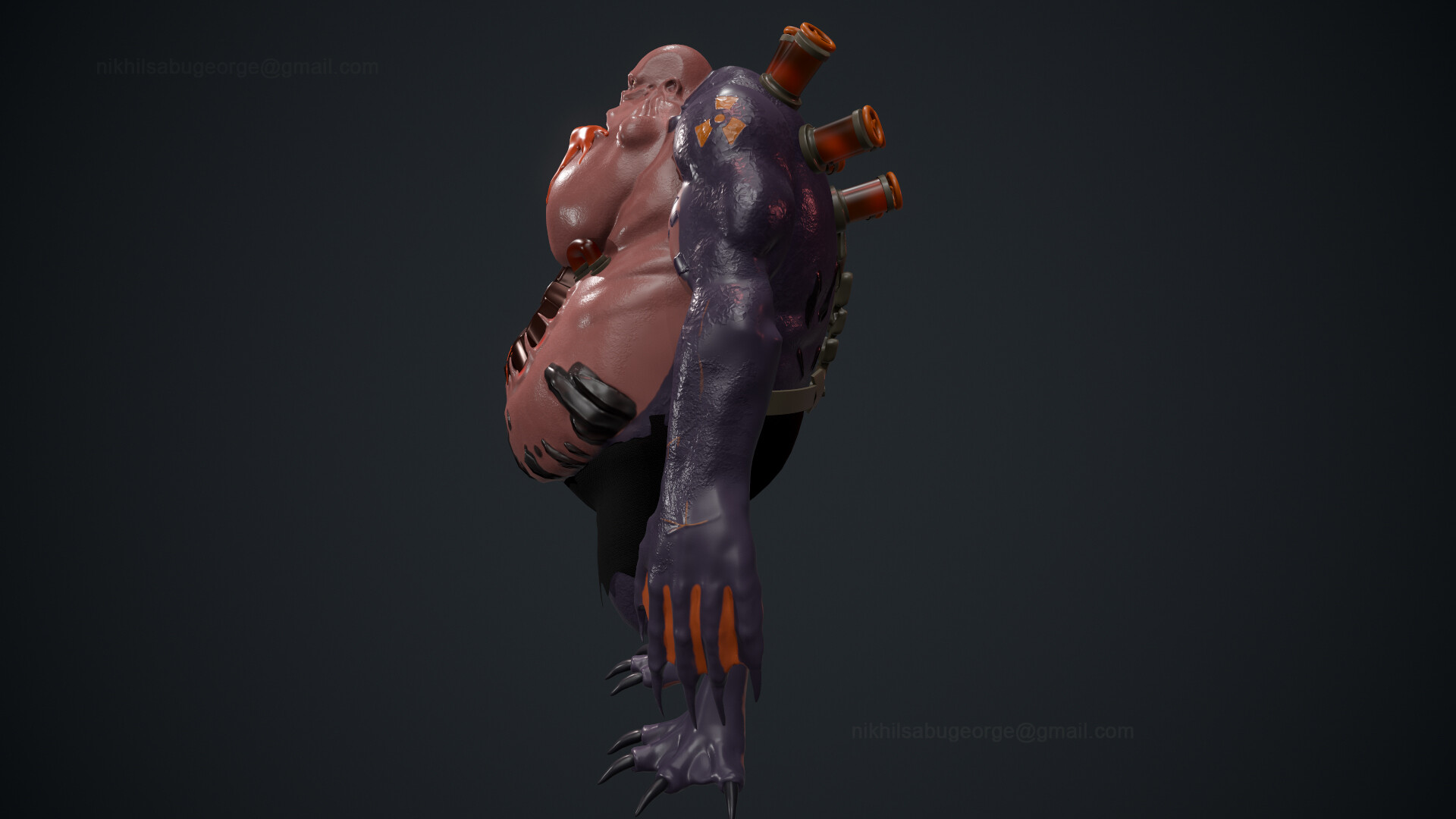 Nikhil Sabu George - monster fanart from Doom clash