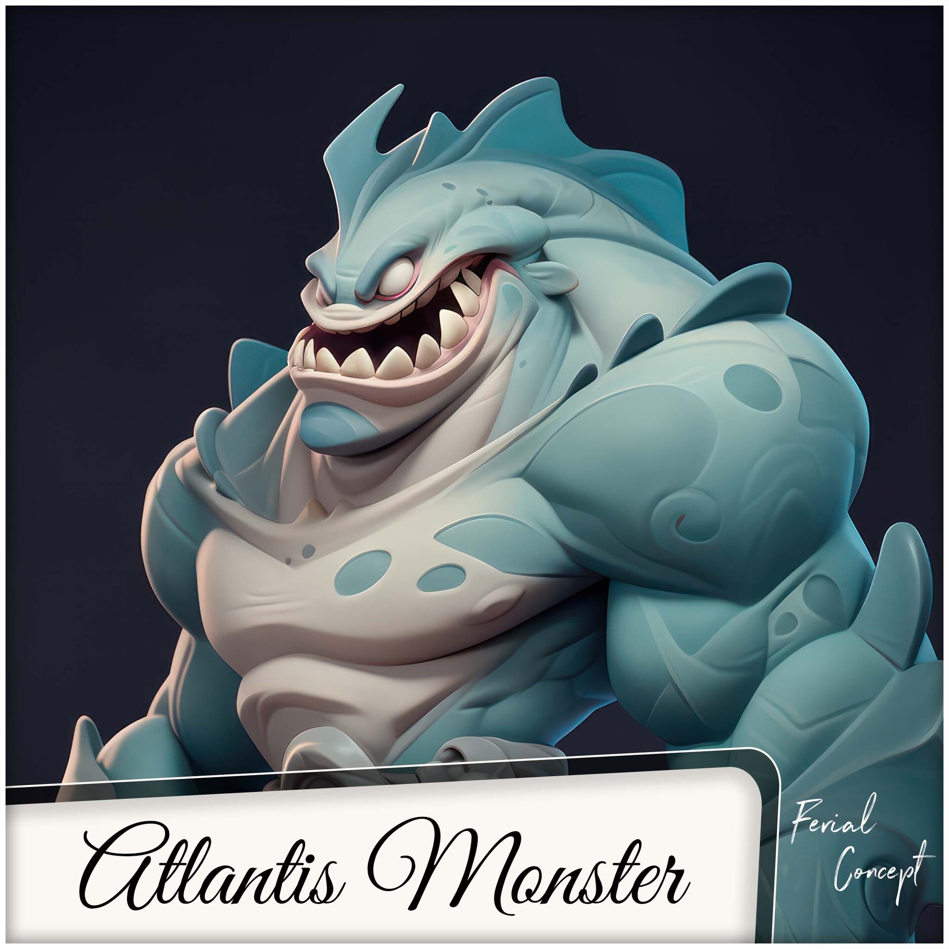 ArtStation - 🔹240 Atlantis Monster - Stylized Character Reference Image ...