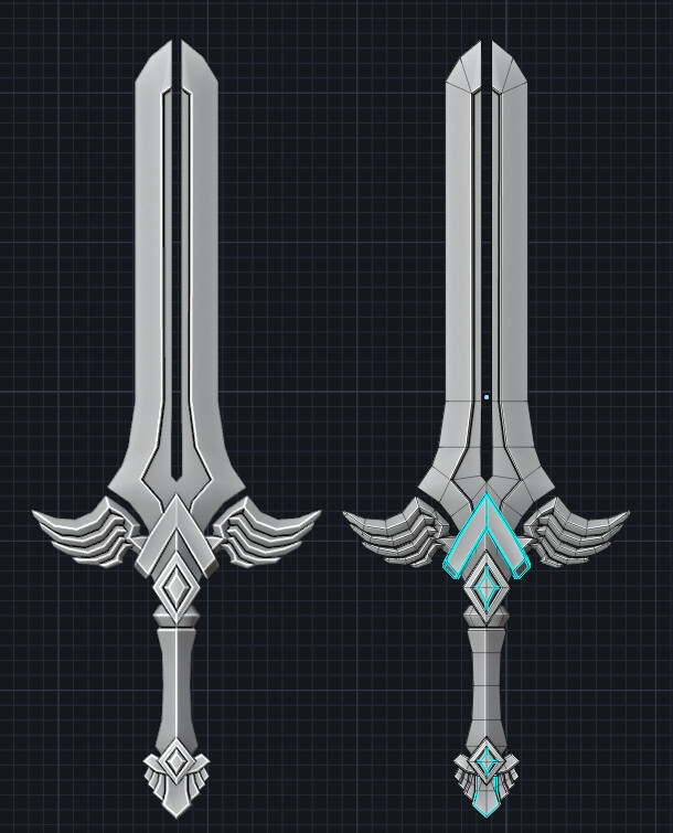 ArtStation - Two-Handed Holy Sword