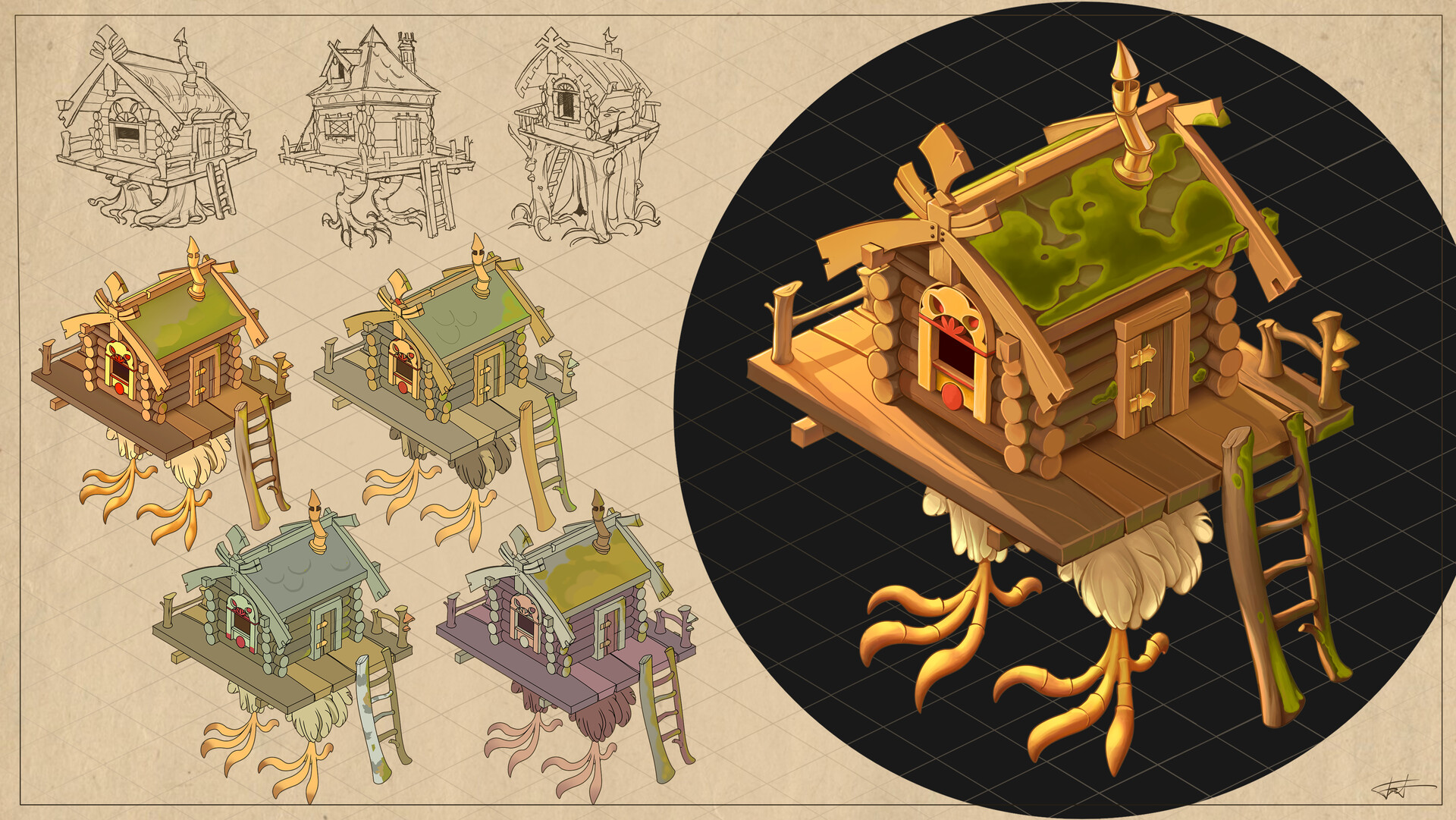 ArtStation - The witch's hut