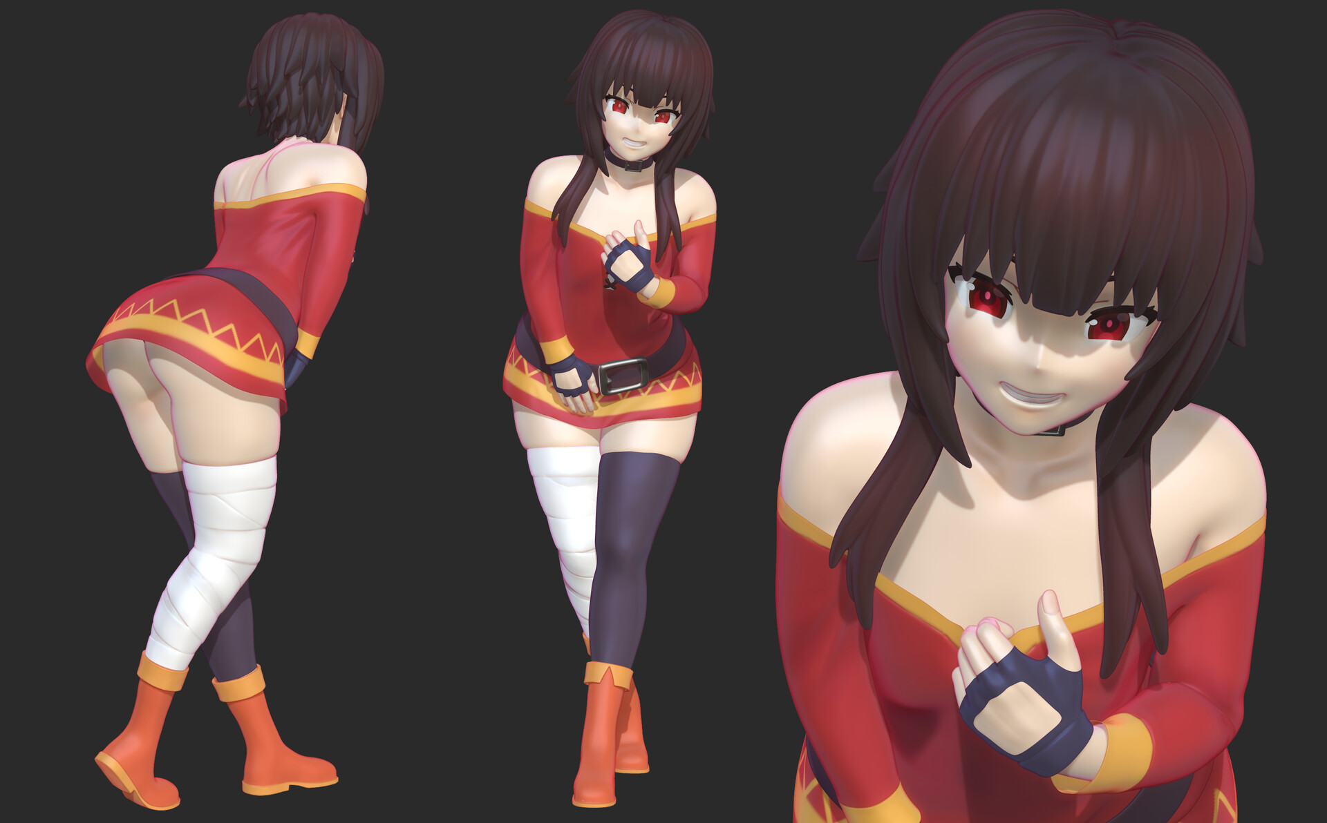 ArtStation - Konosuba Megumin - この素晴らしい世界に祝福を めぐみん