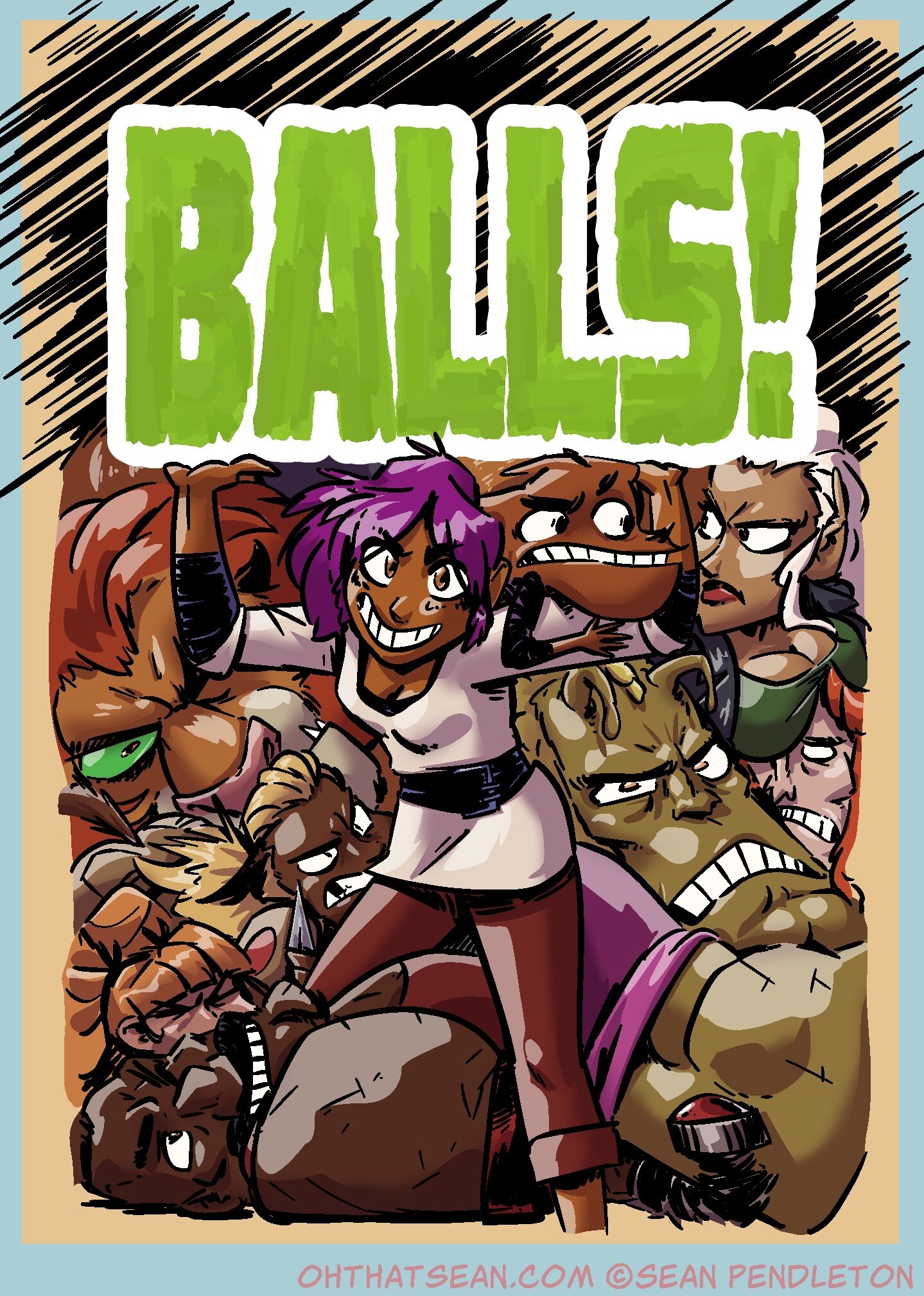 ArtStation - Balls Comic Cover