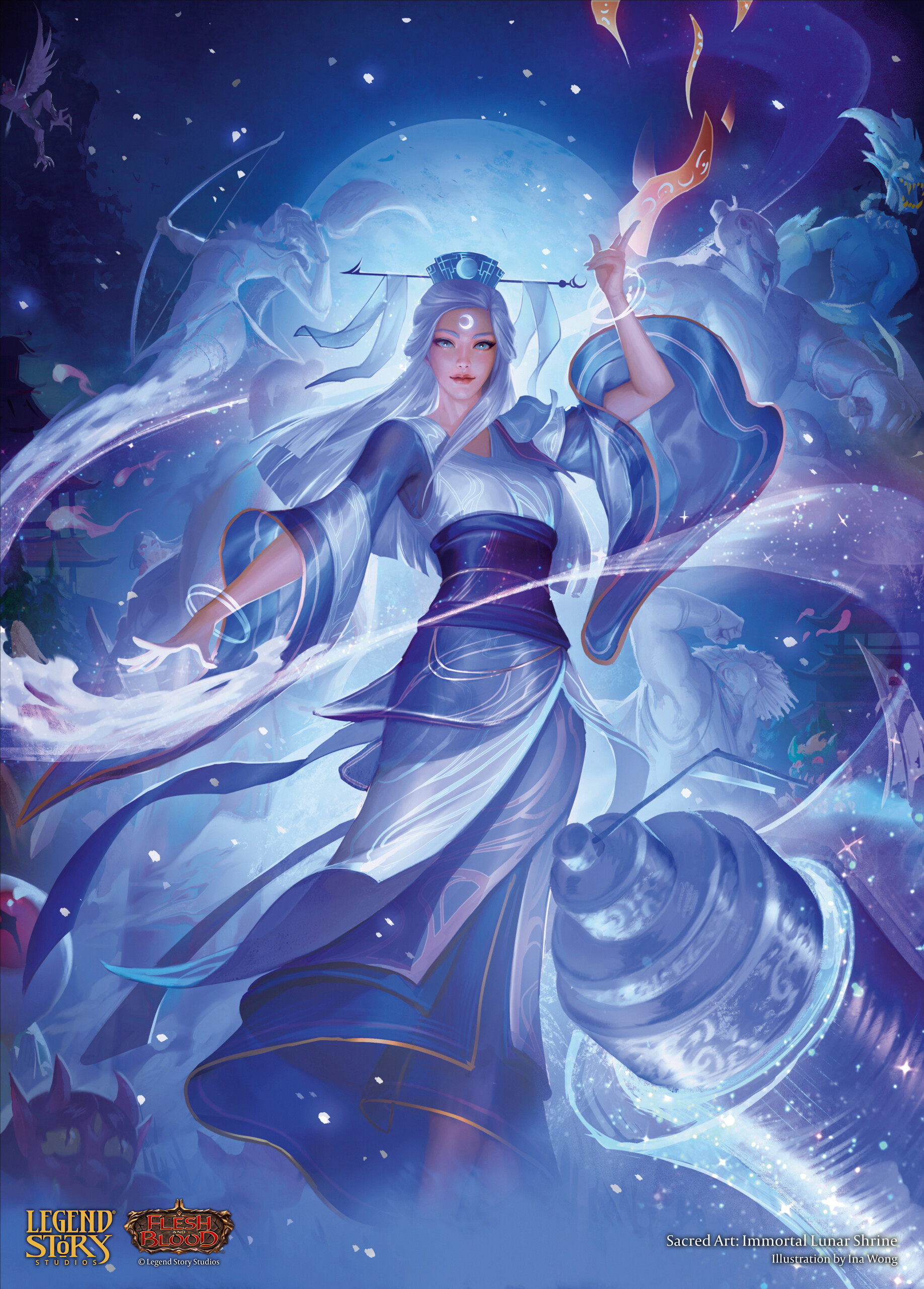 ArtStation - Sacred Art: Immortal Lunar Shrine-Flesh and Blood TCG