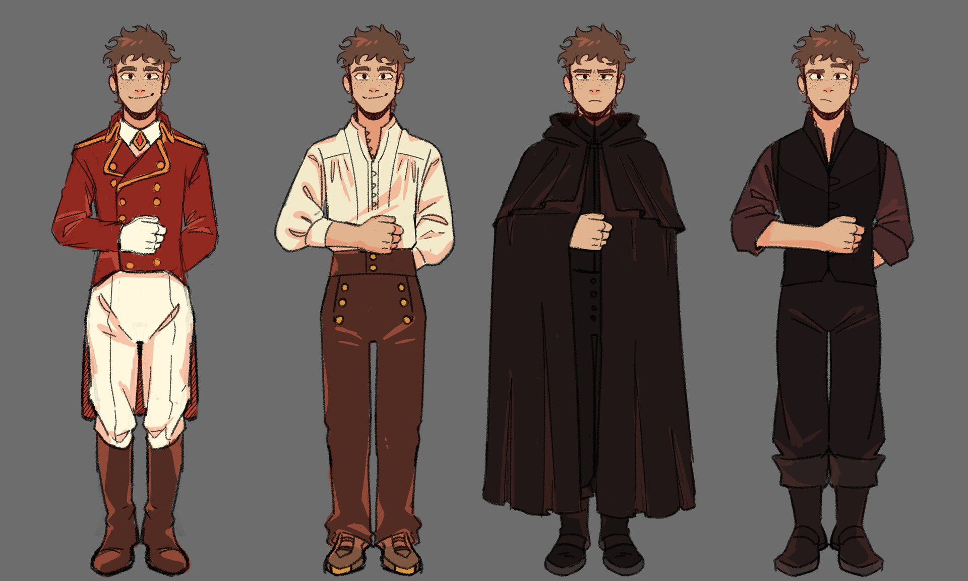 ArtStation - Oc Theo Model Sheet