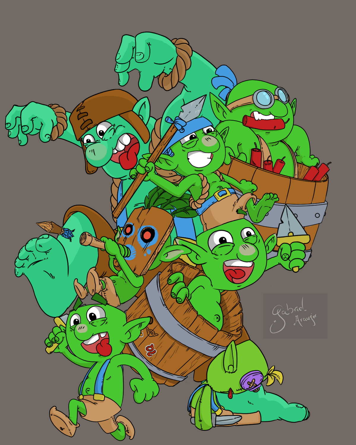 ArtStation - Goblins - Clash Royale