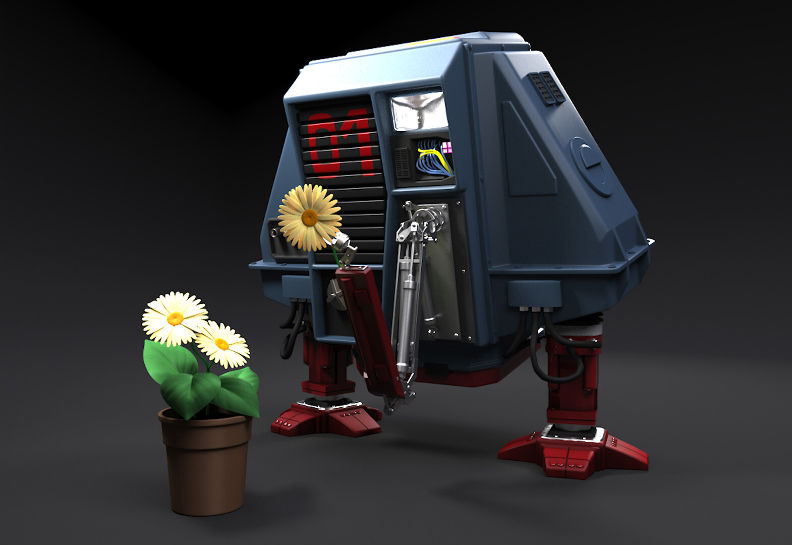 ArtStation - Silent Running Dewey Drone