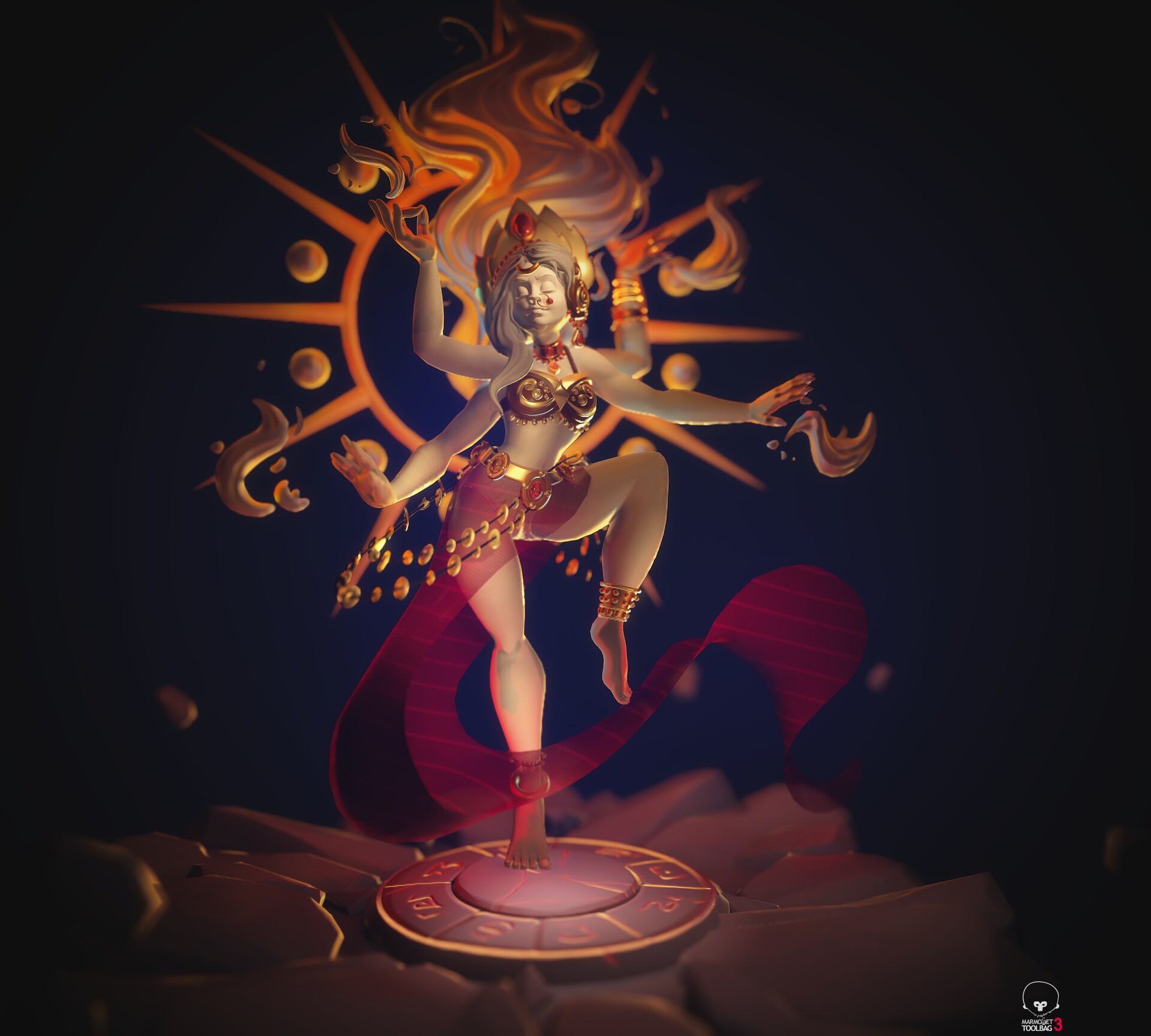 kali dance pose