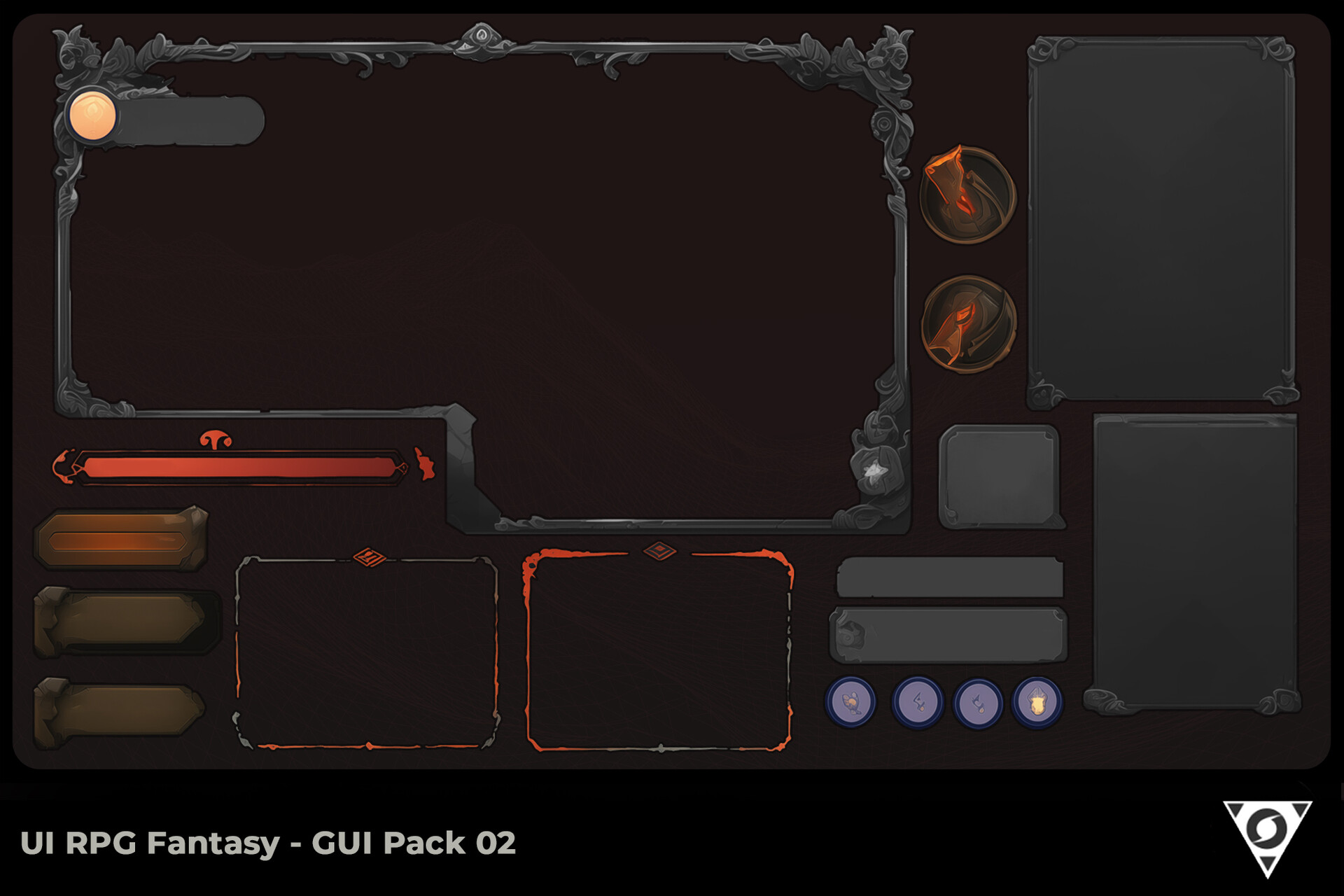 ArtStation - UI RPG Fantasy - GUI Pack 02